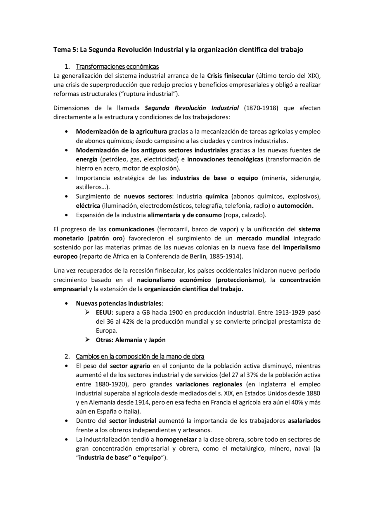 Tema 5 Historia De Rrll Docsity