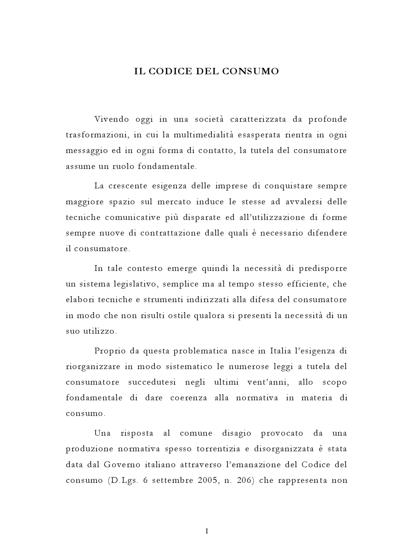 Diritto Civile Ii Codice Del Consumo Docsity