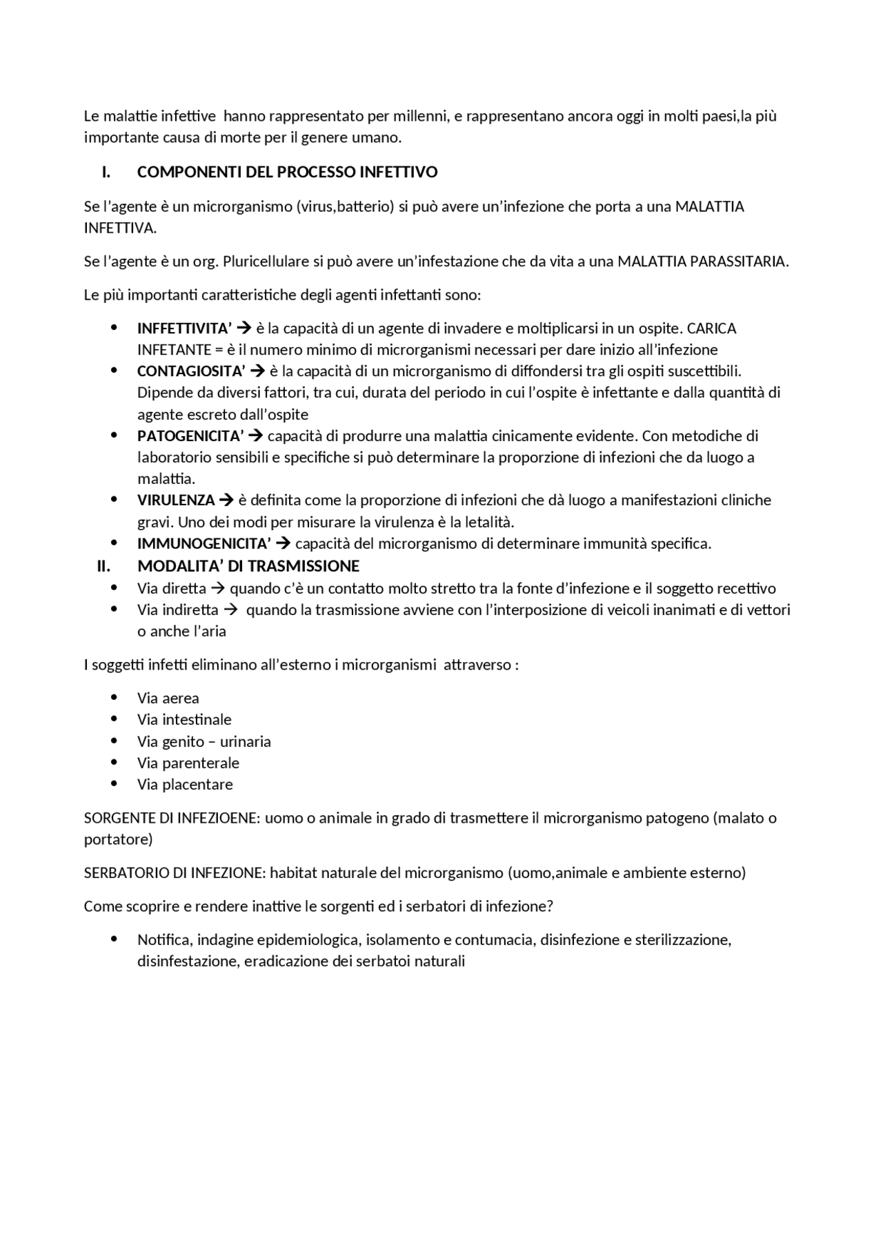 Le Malattie Infettive Docsity