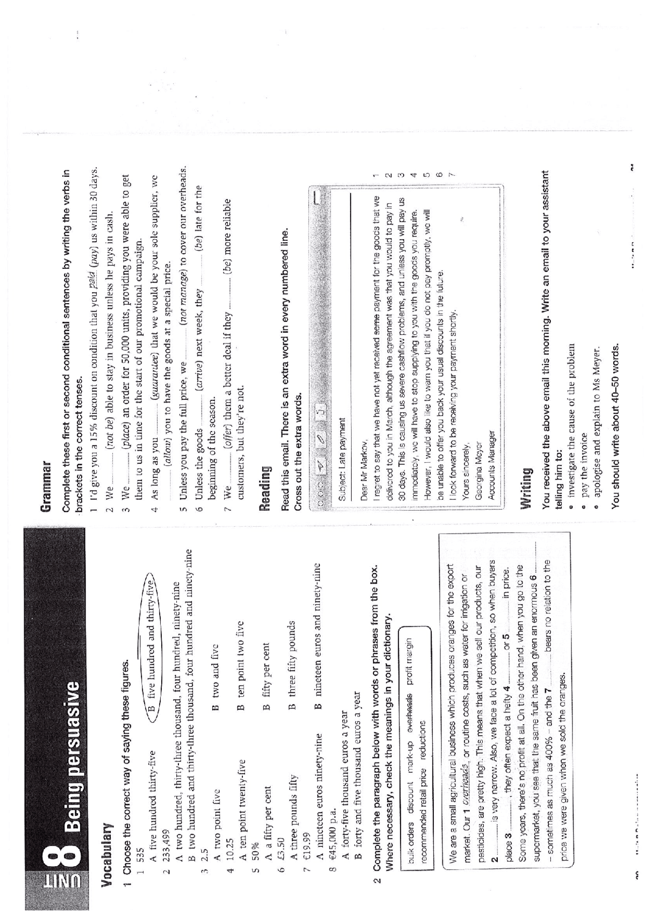 1. unit 8 extra exercises - Docsity