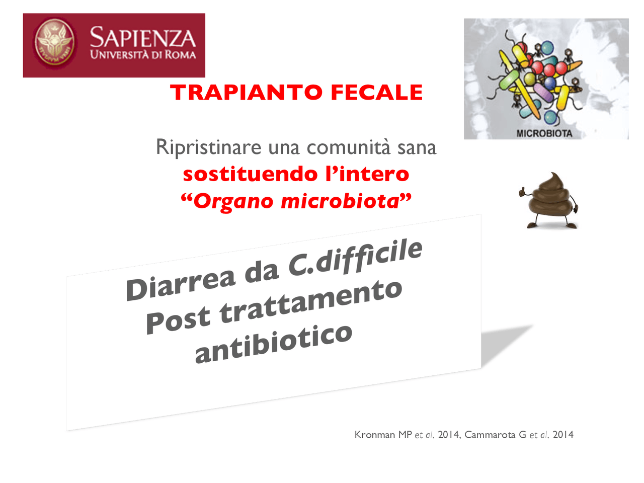 Medicina di laboratorio-trapianto fecale - Docsity