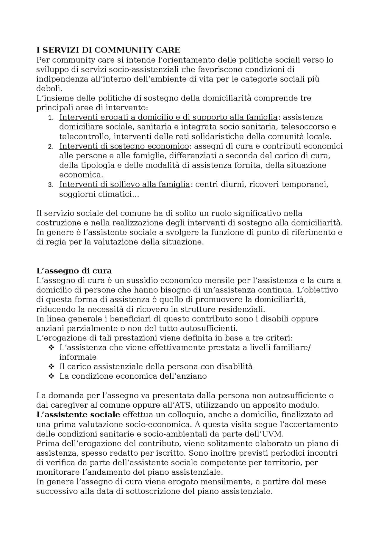 Riassunti Del Libro Linee Guida E Procedure Di Servizio Sociale Docsity