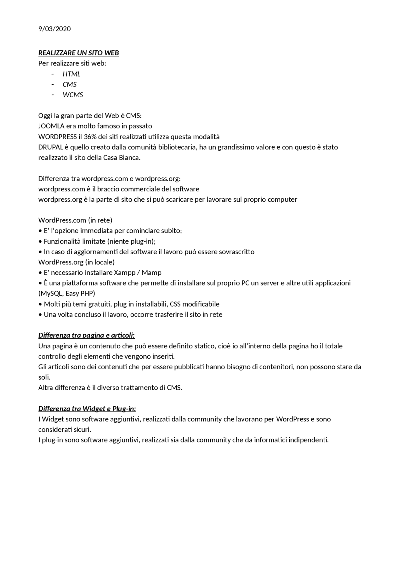 Appunti Di Teorie E Tecniche Della Comunicazione Web Docsity