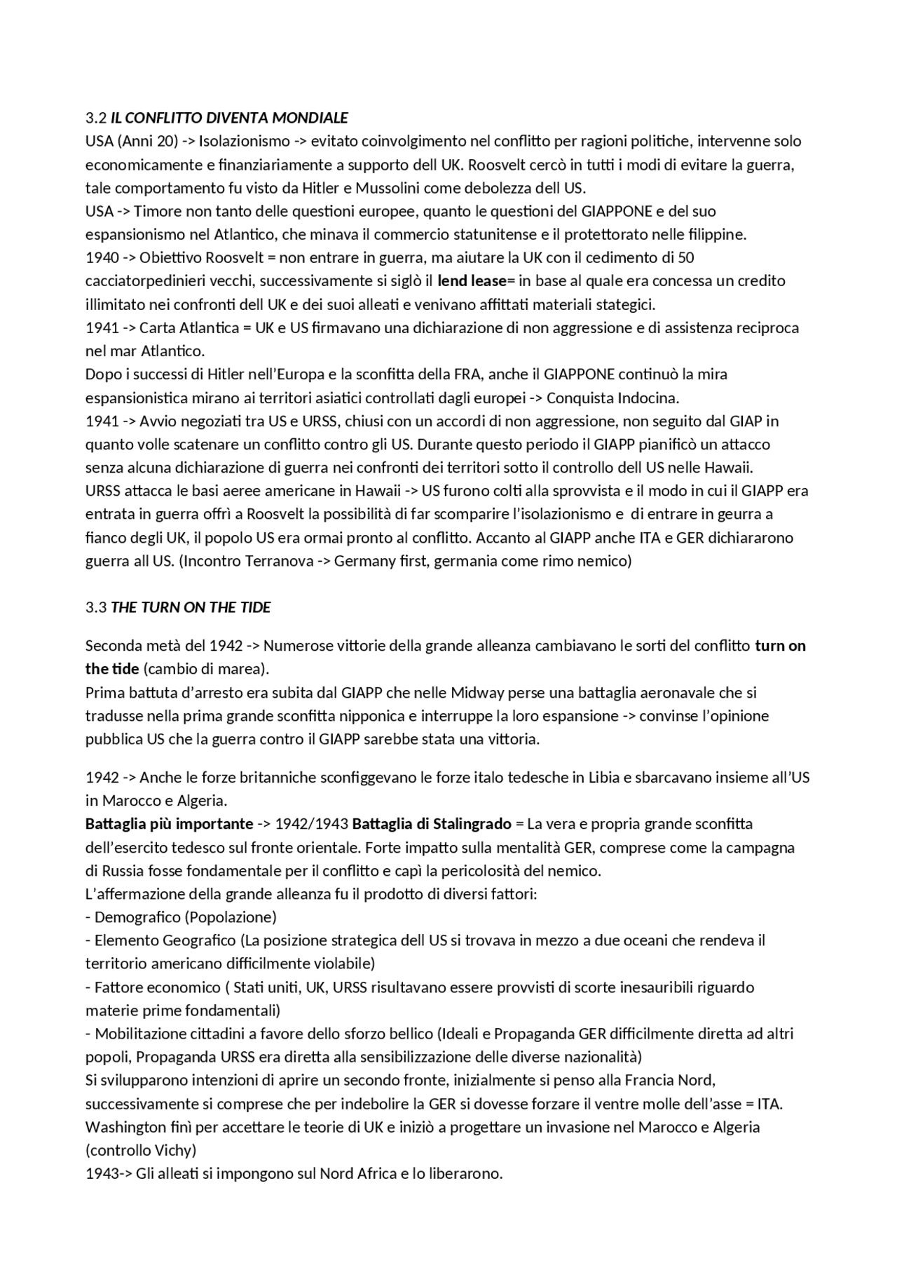 Storia Internazionale Dal 1919 A Oggi Varsori Docsity
