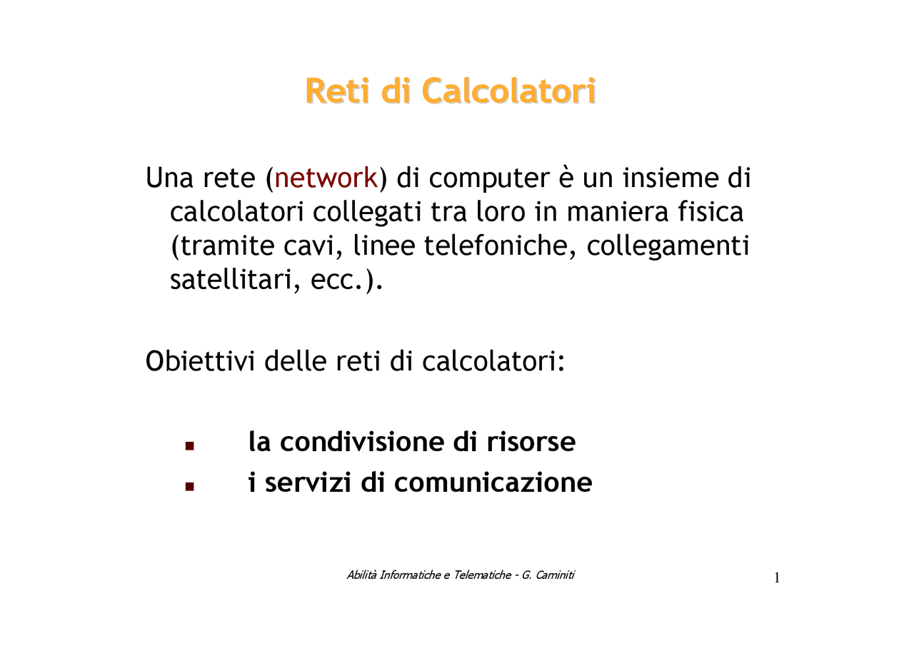 Informatica e computer le basi - Docsity