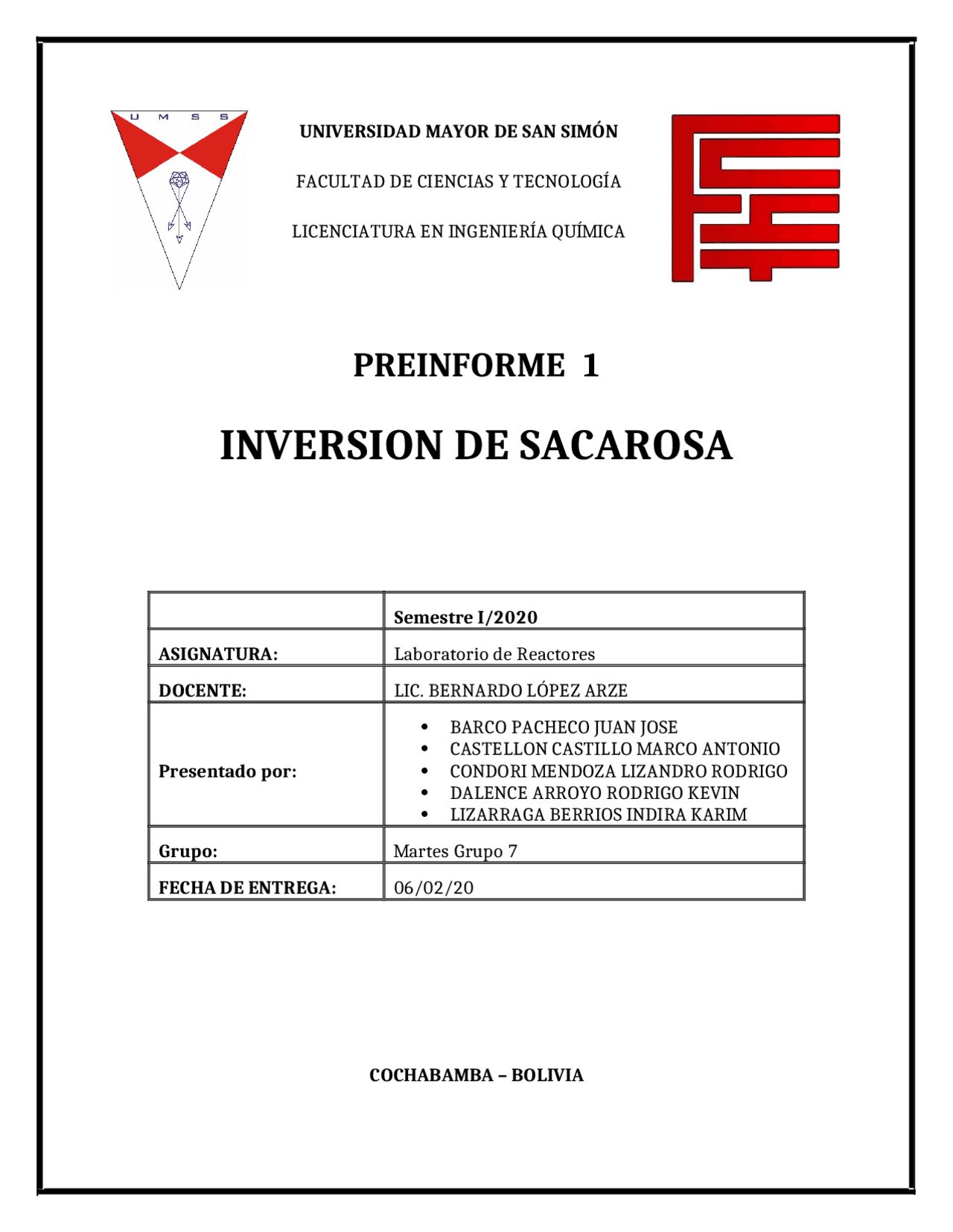 Laboratorio De Reactores Docsity