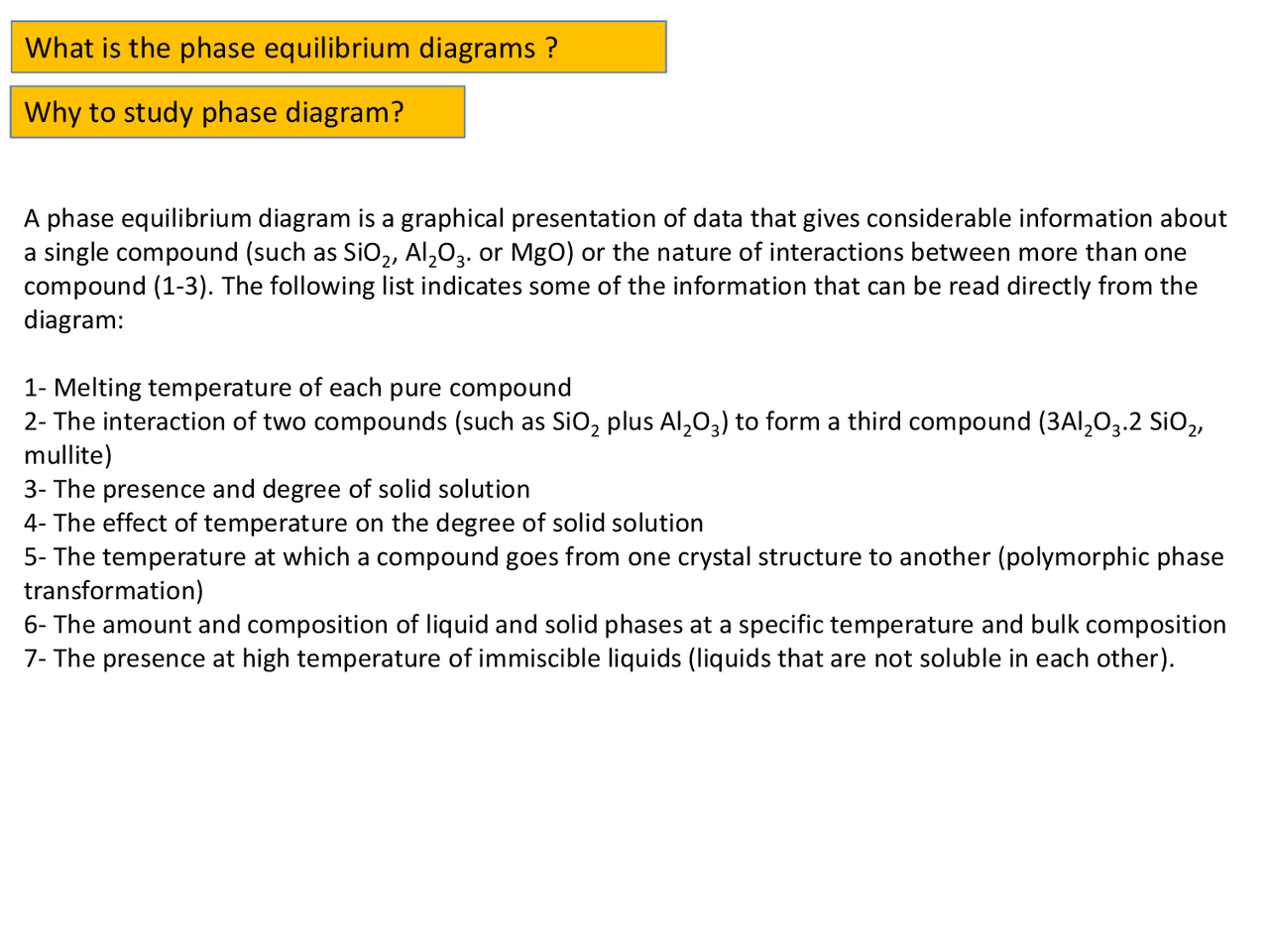 Binary Phase diagram for engineering materials - Docsity