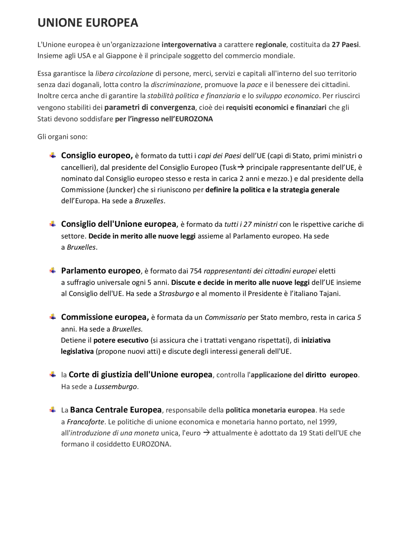 Ue E Tipologie Di Fonti Docsity