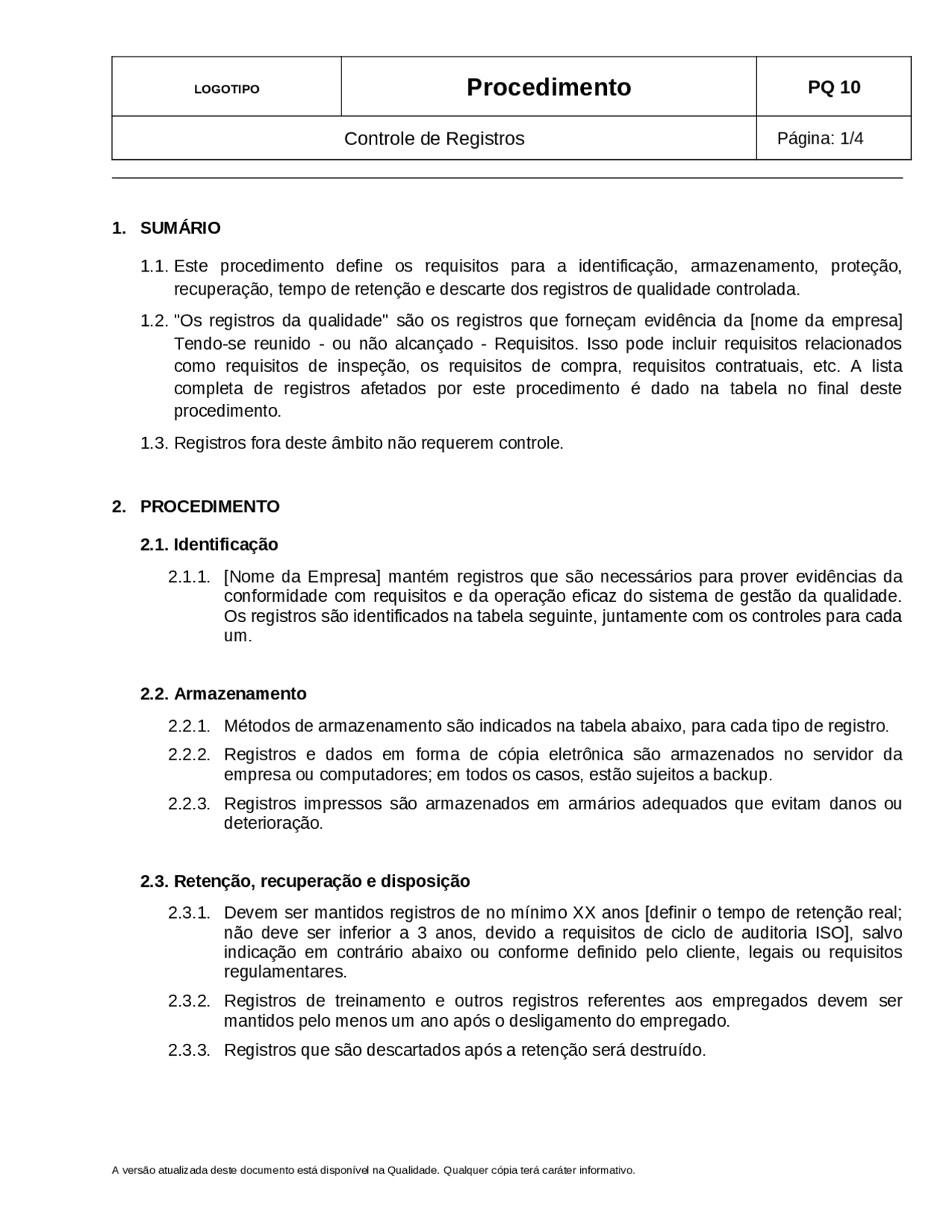 Controle De Documentos Docsity