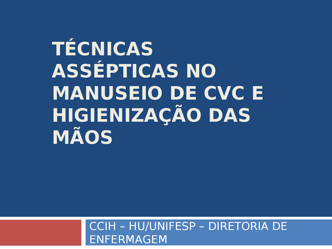 AULA DE PREVENÇÃO DE ICS - Docsity