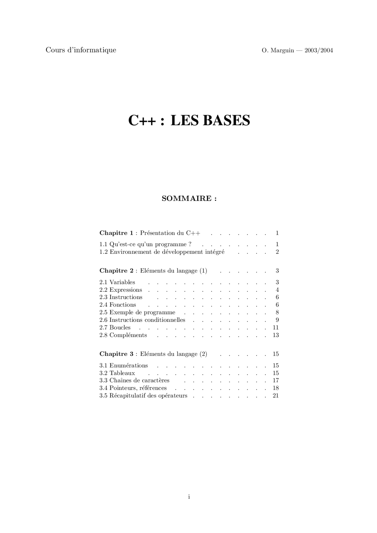 Programmer En Langage C Lectures Programmation Informatique Docsity