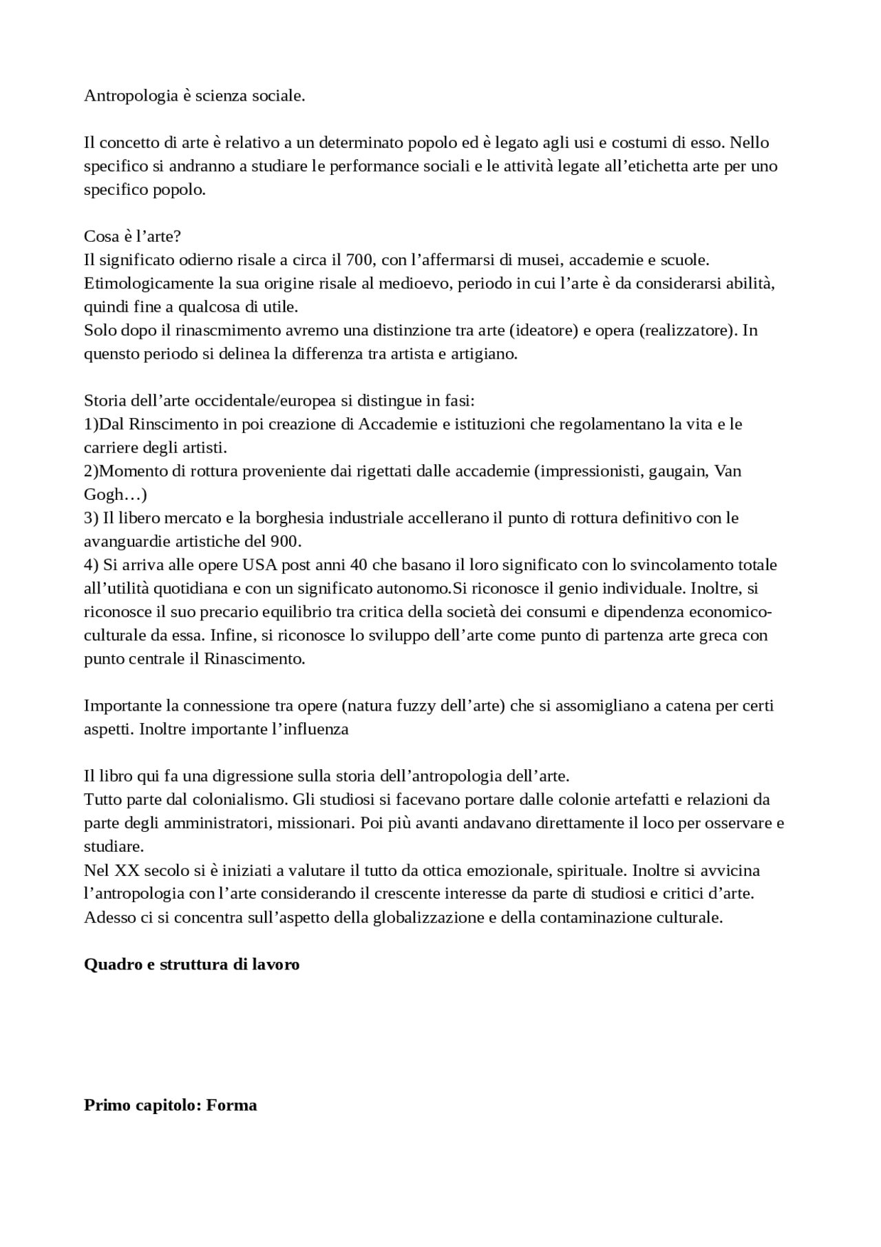 Antropologia Dellarte Francesco Ronzon Docsity