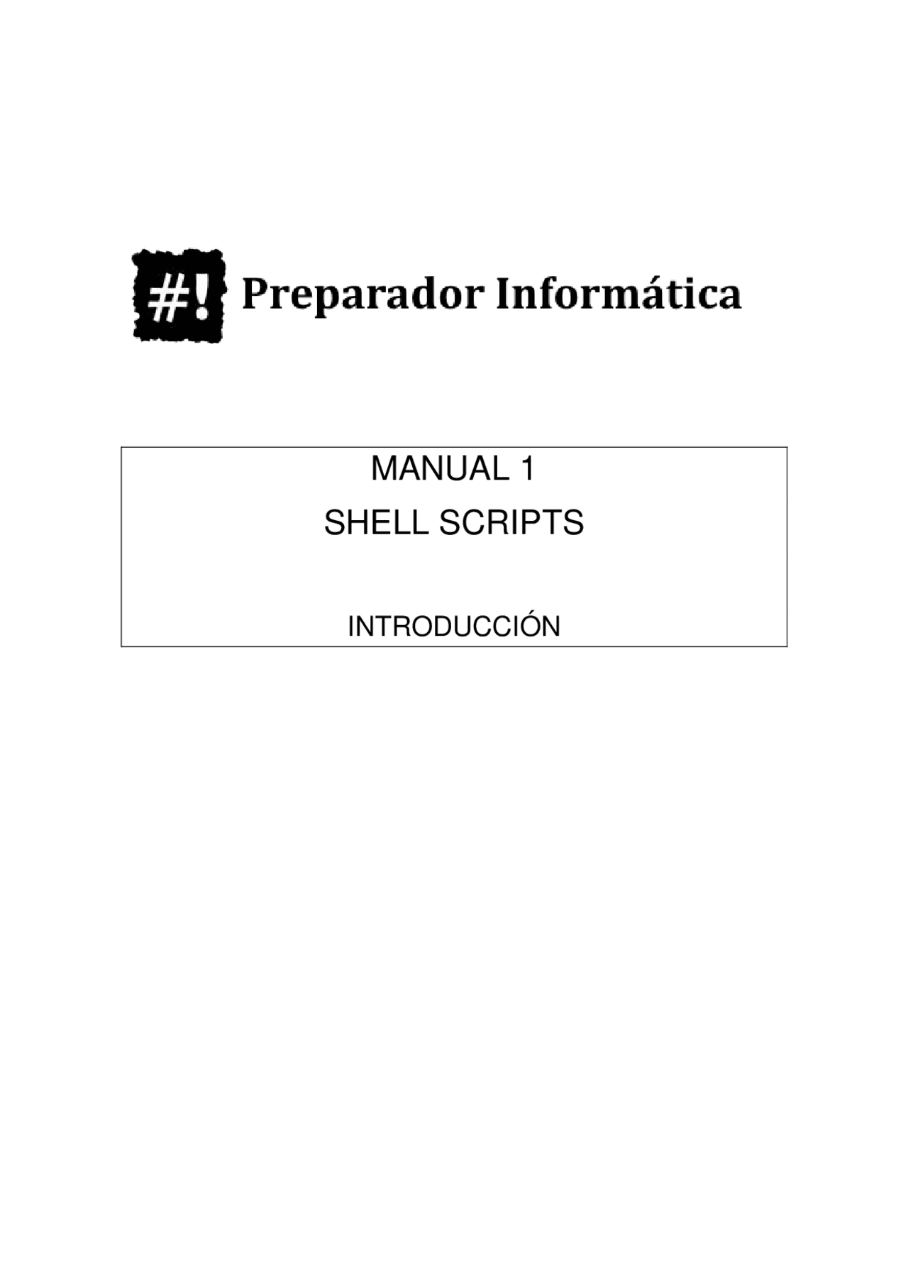 Manual 1 Shell Scripts Introducción Docsity