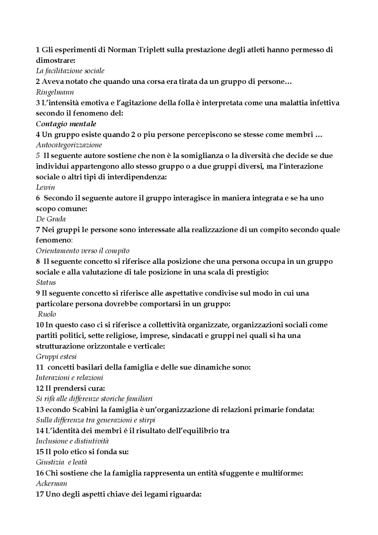Unimercatorum Test Autovalutazione Interpersonali Docsity
