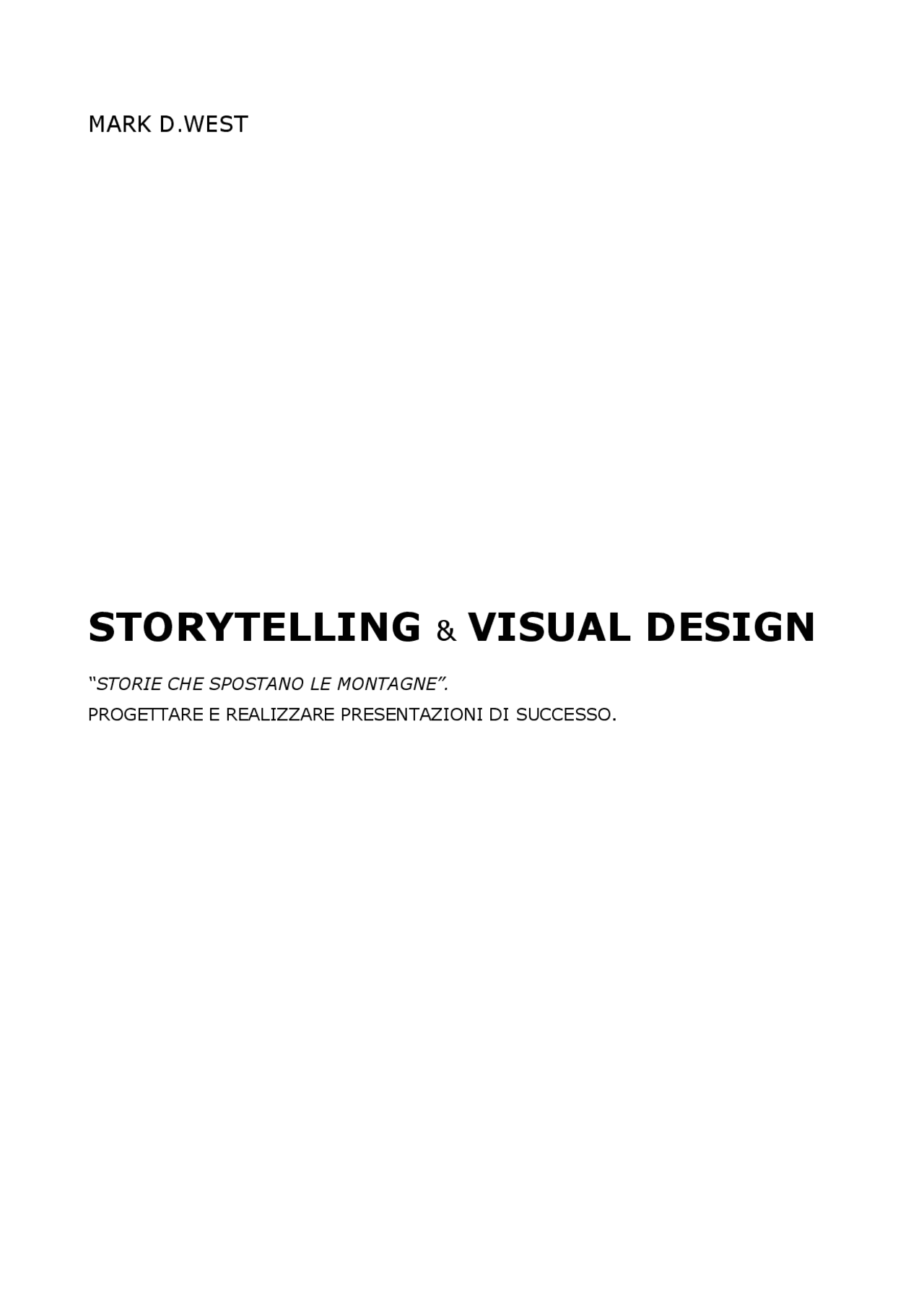 Storytelling And Visual Design Docsity