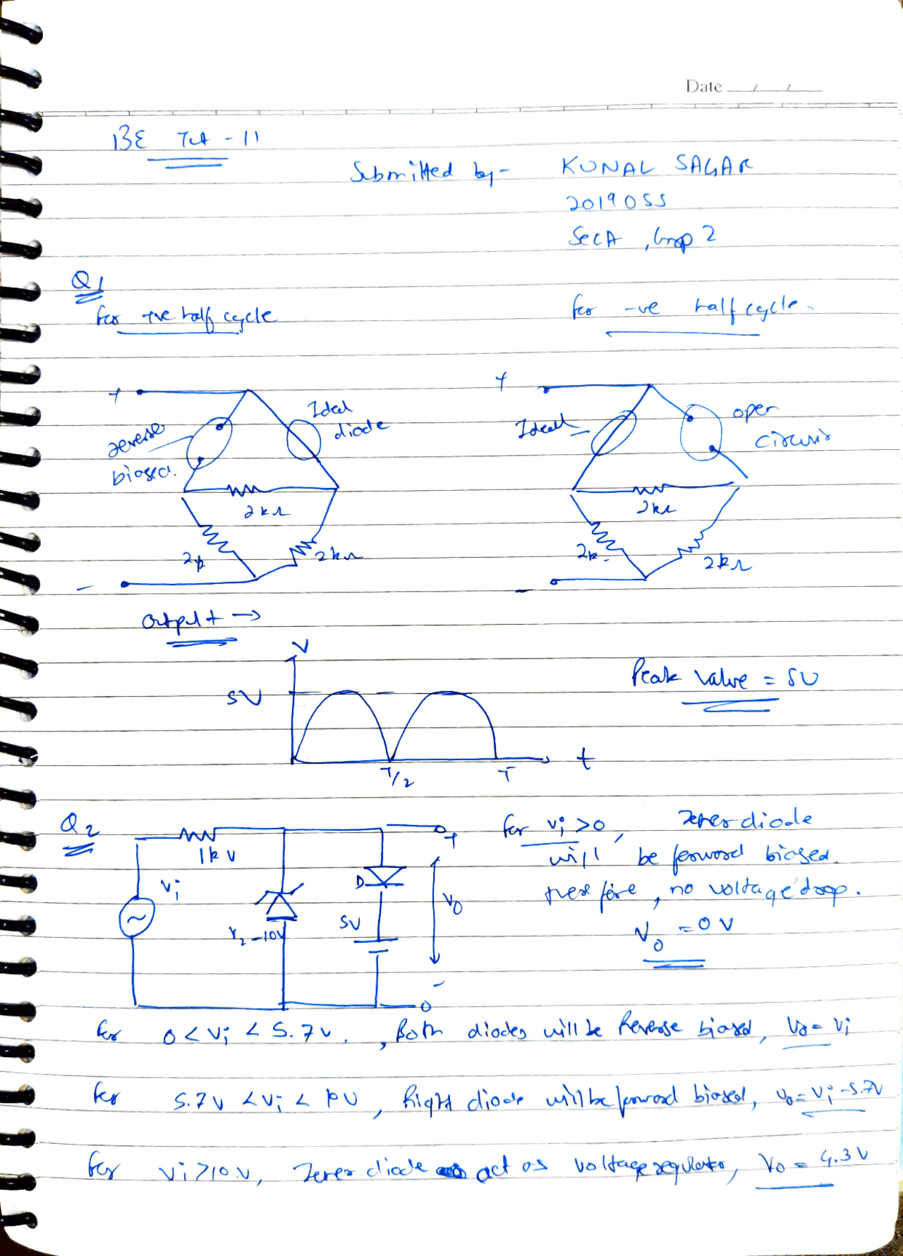 Diodes Examples And Solutions Docsity