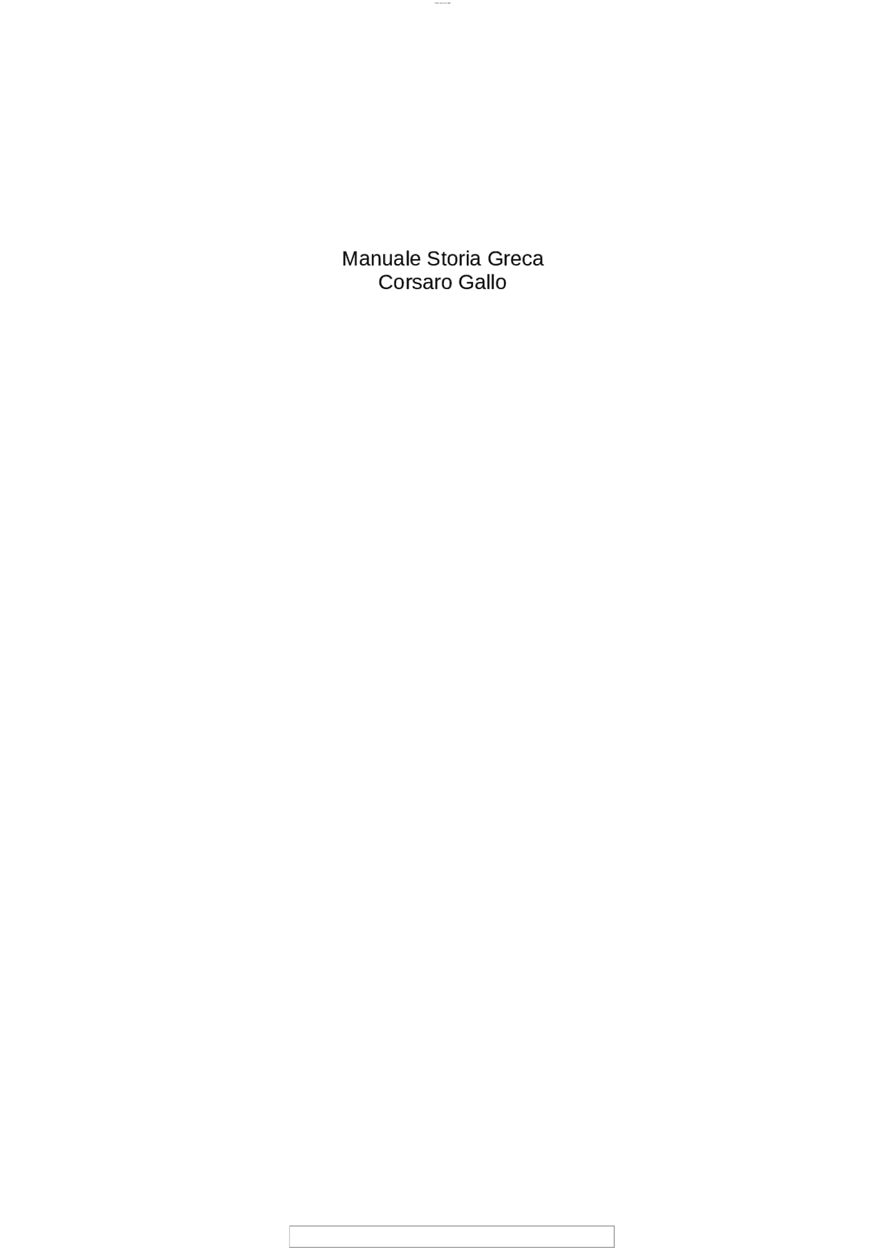 Manuale Storia Greca Corsaro Gallo Docsity