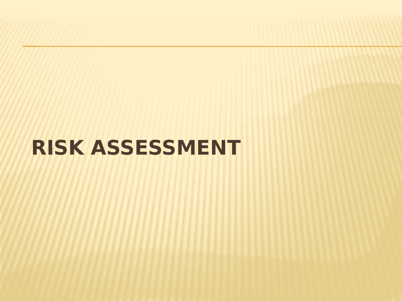 Risk Assessment Lecture Docsity