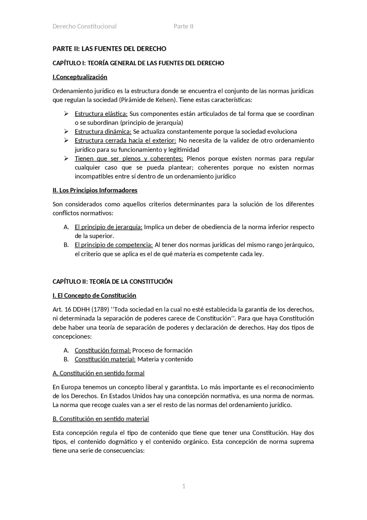 Apuntes Constitucional I Docsity