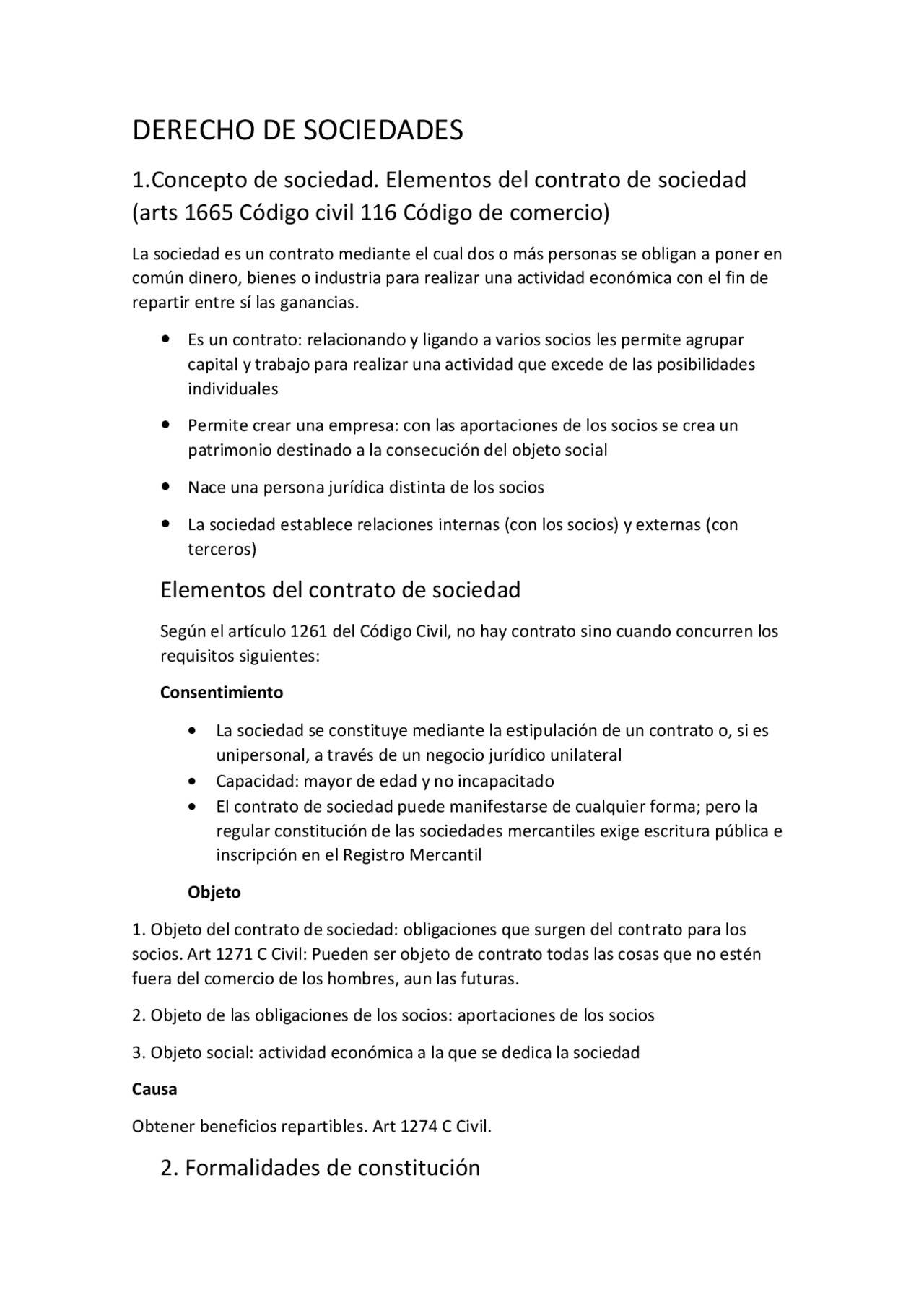 Derecho De Sociedades Docsity