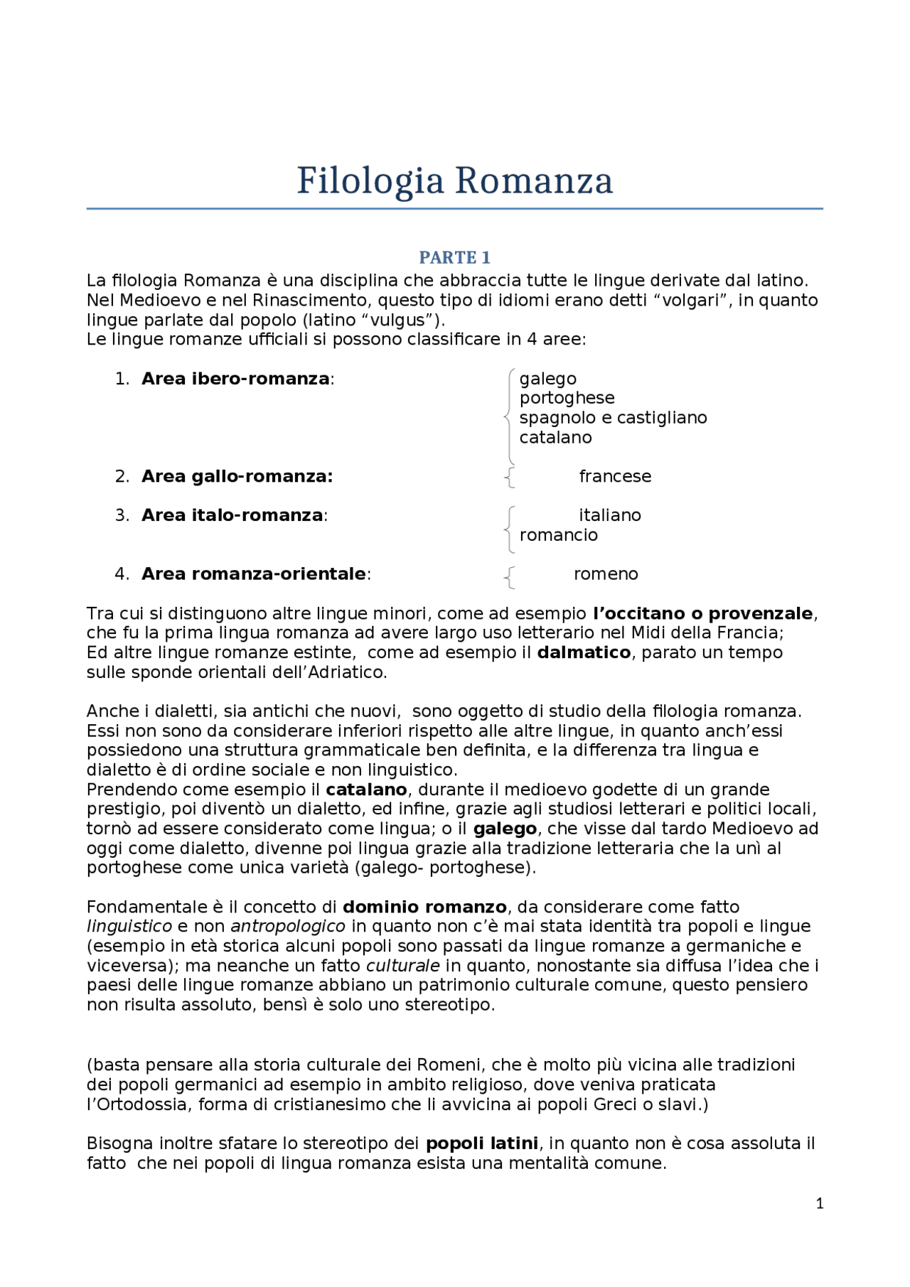 Manuale Di Linguistica E Filologia Romanza Renzi Andreose Docsity