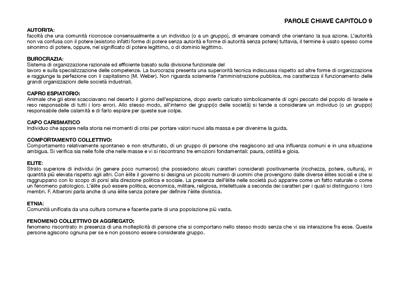 Parole Chiave Innovazione Docsity