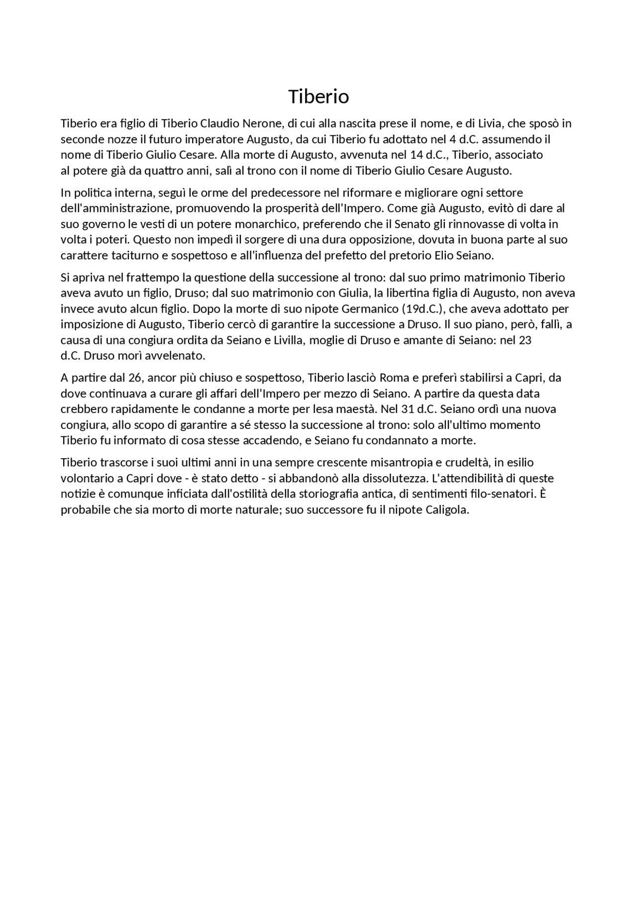 Eventi Tiberio Gracco Docsity