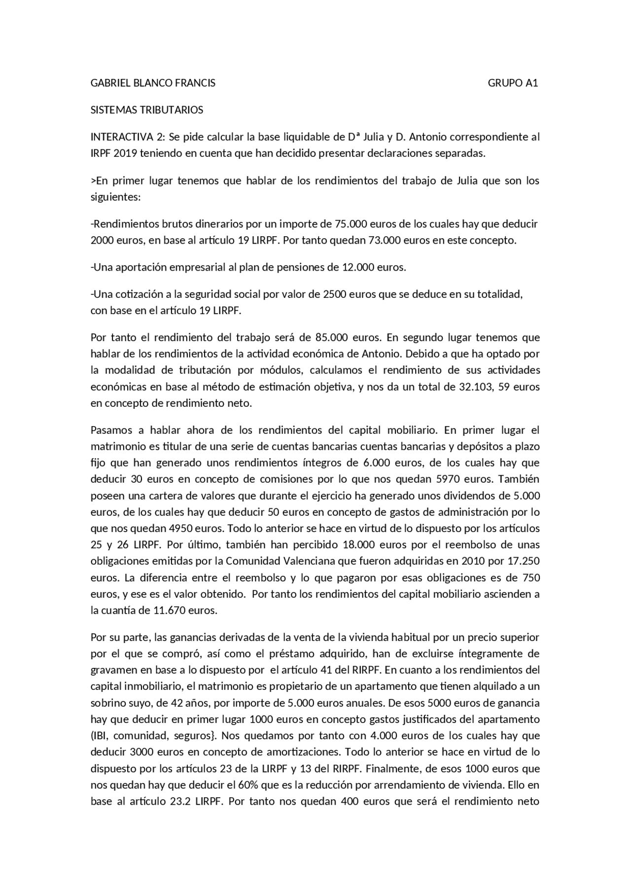 Practica Sistemas Tributarios Docsity