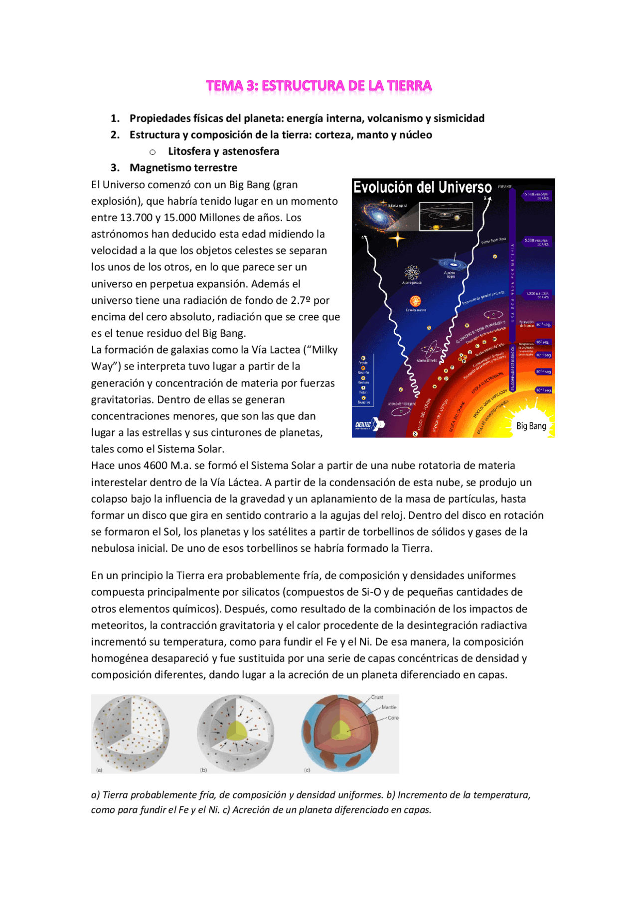 Tema 3 1ªparte Apuntes De Geología Docsity