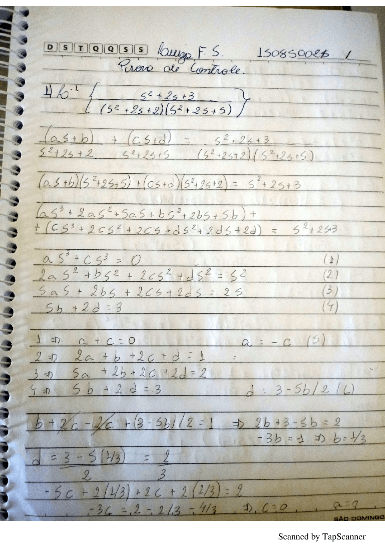 Avaliação De Controle Docsity