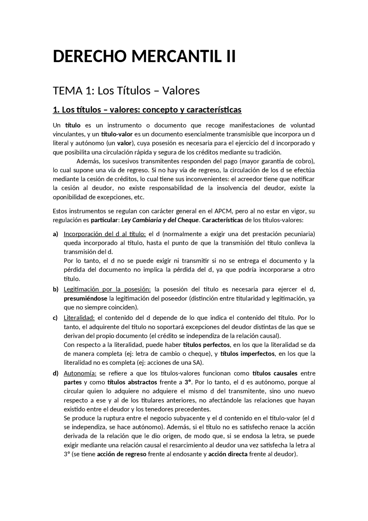 Apuntes Derecho Mercantil Ii Docsity