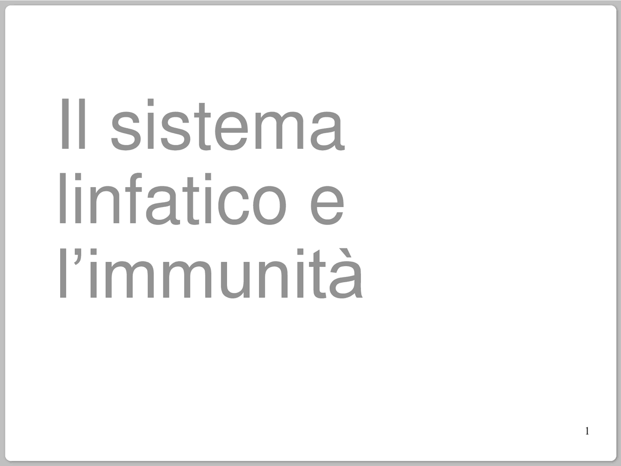 Sistema Linfatico Ppt Dispense Di Biologia Docsity