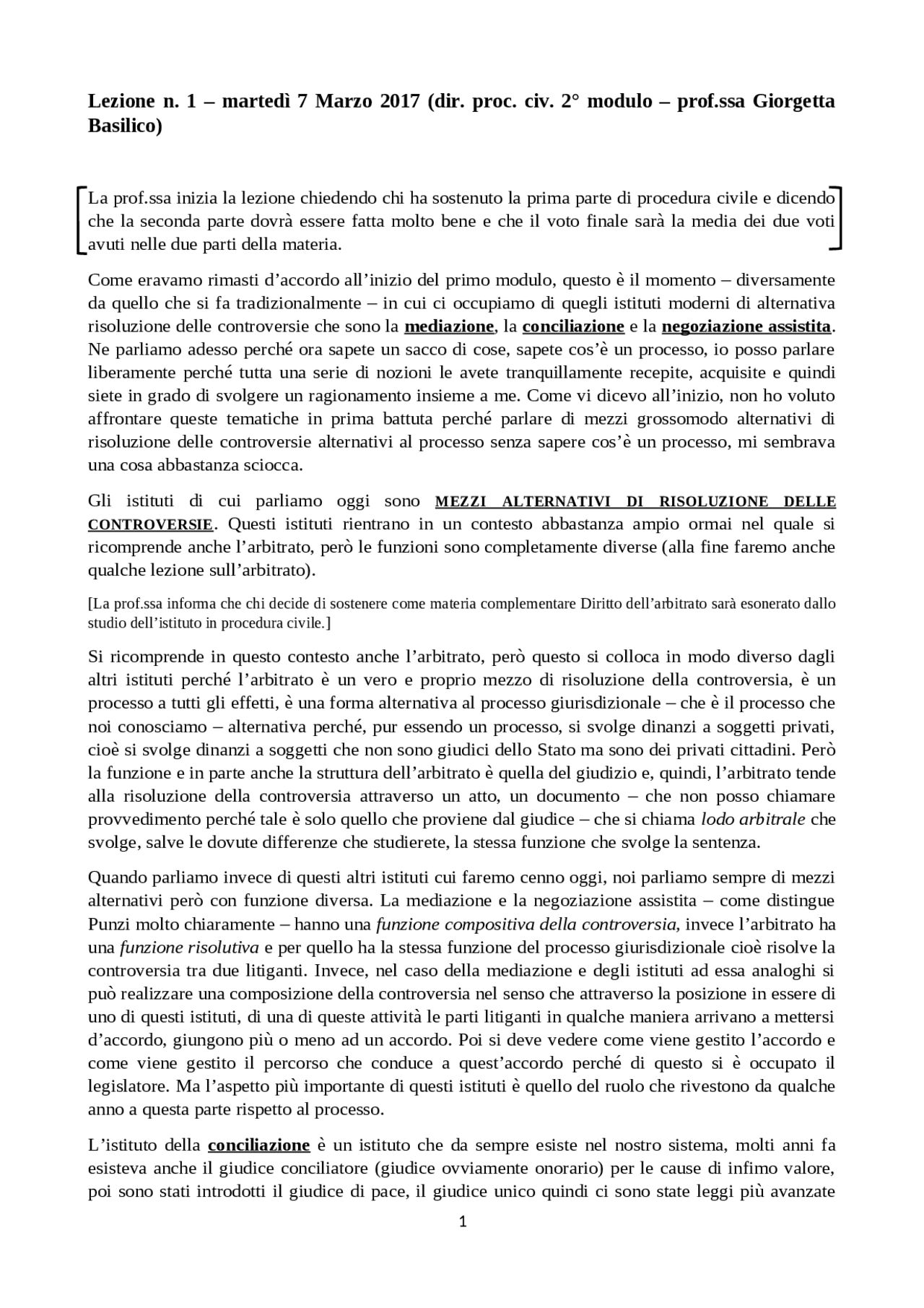 Lezioni Diritto Processuale Civile Sbobinature Di Diritto Processuale