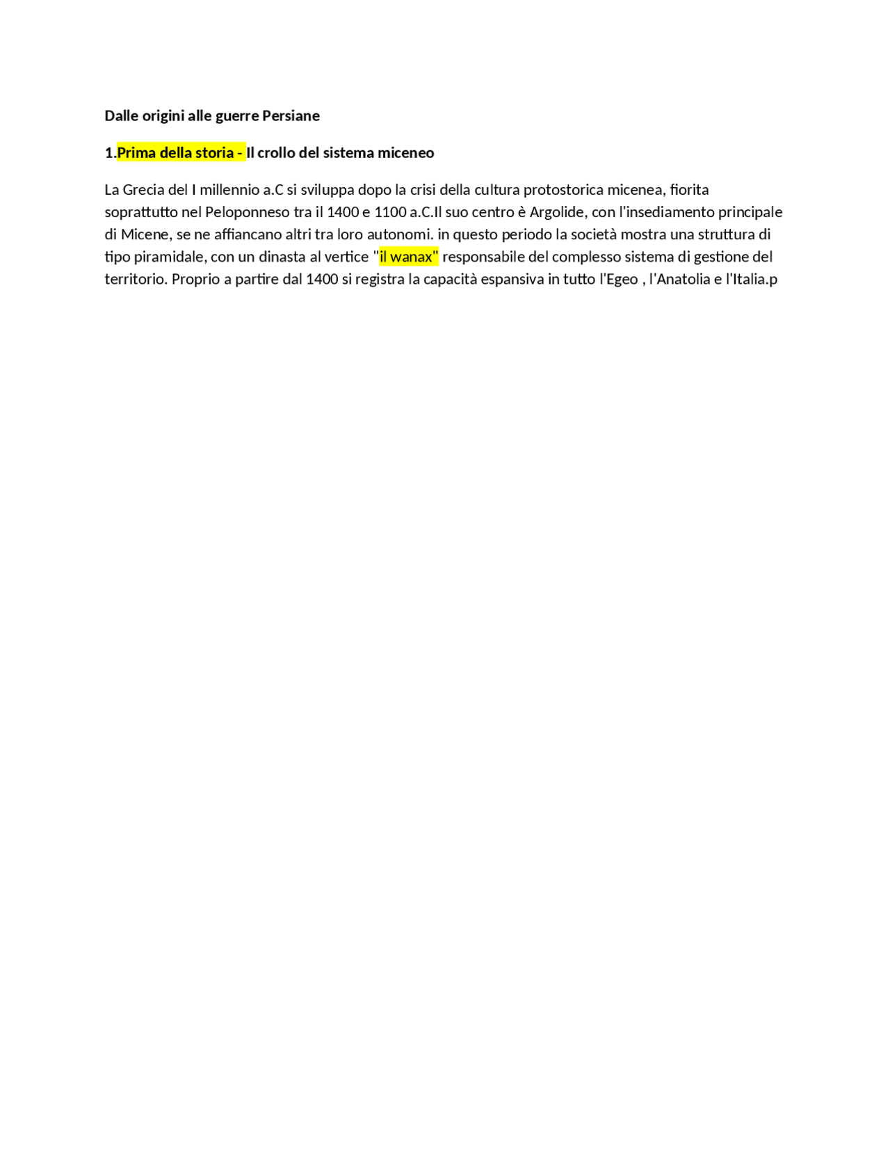 Archeologia Classica Appunti Di Storia Docsity