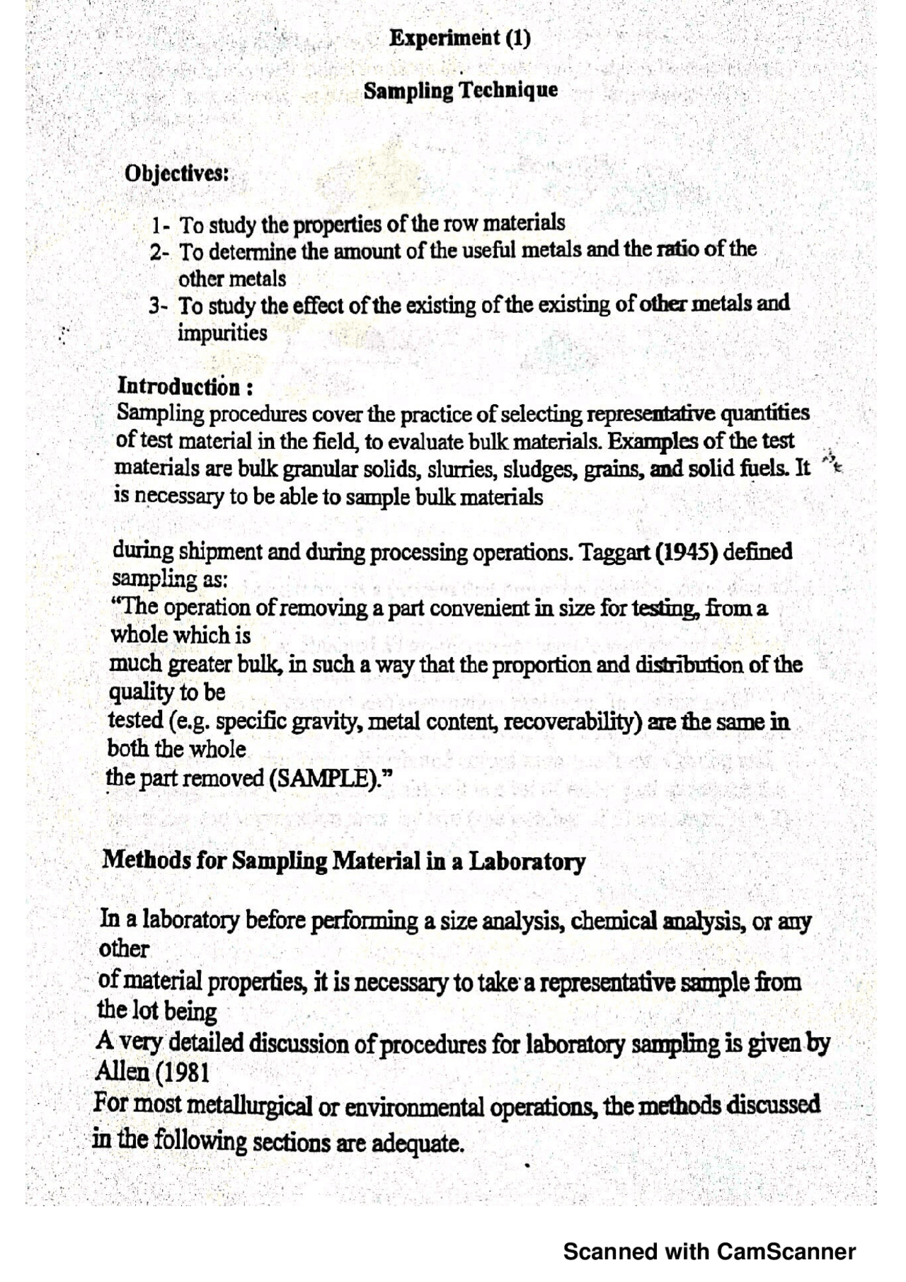Unit operation lab part 2 - Docsity