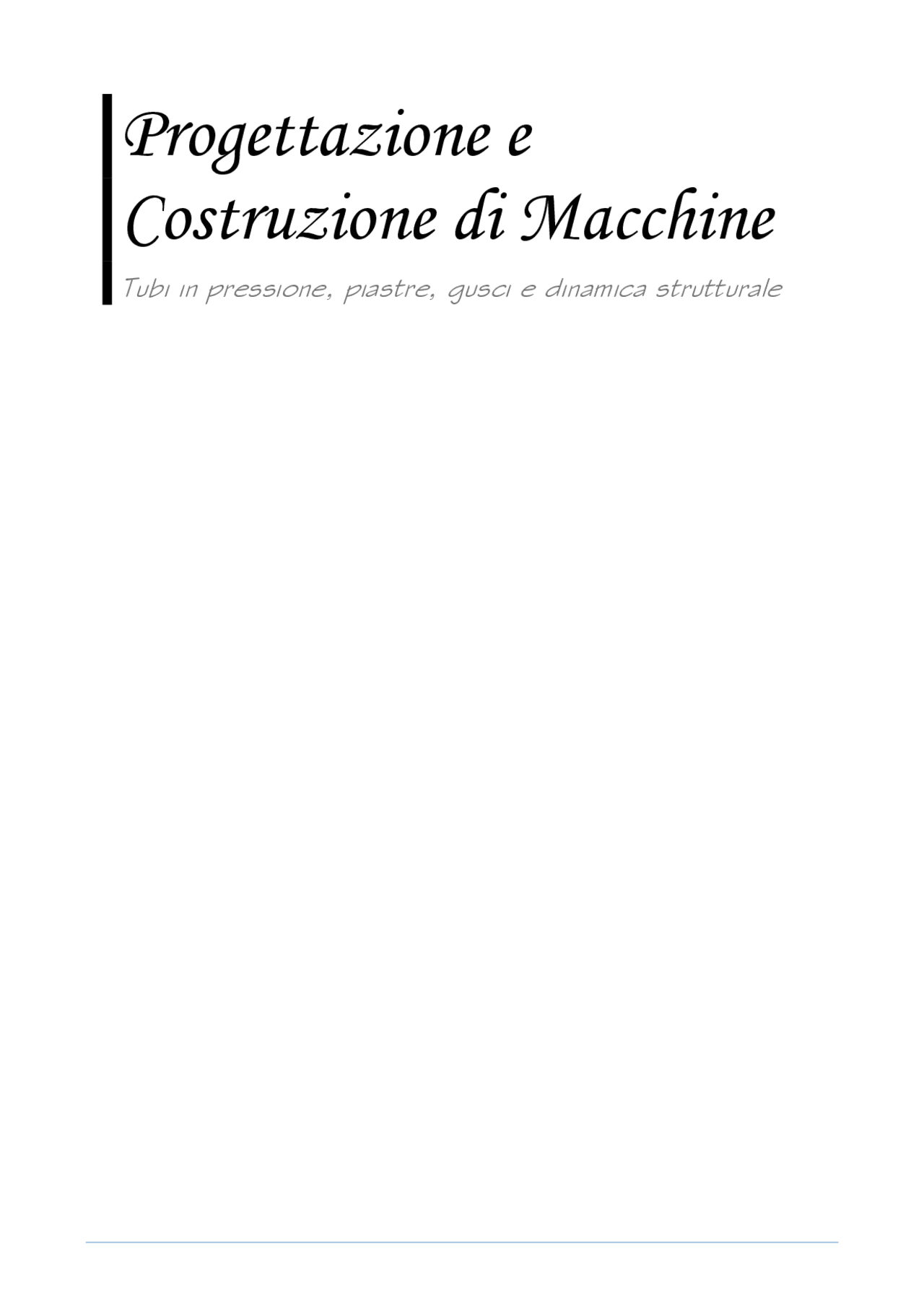 Appunti Completi Progettazione E Costruzione Di Macchine Docsity