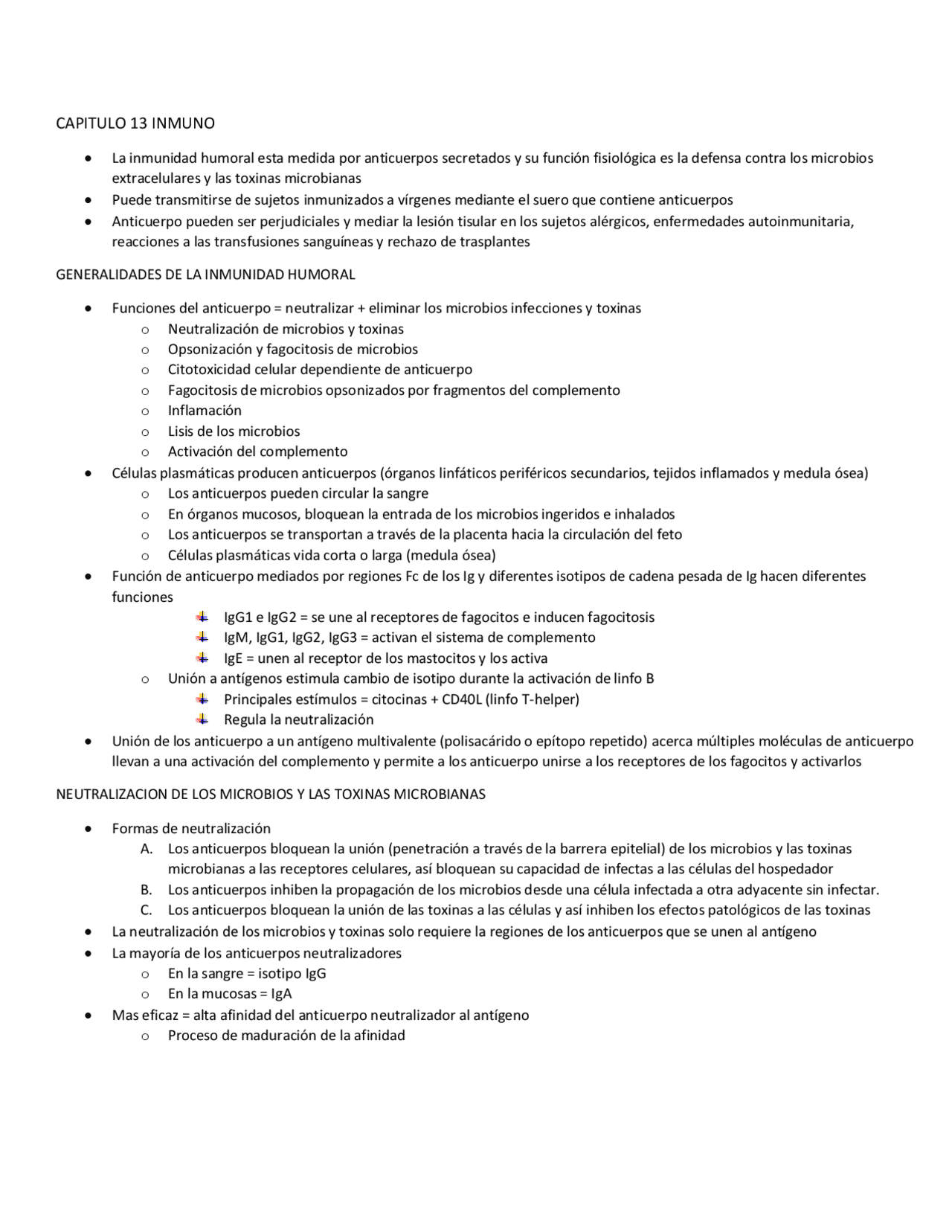 Capítulo 13 De Inmunología Resumos De Imunologia Docsity