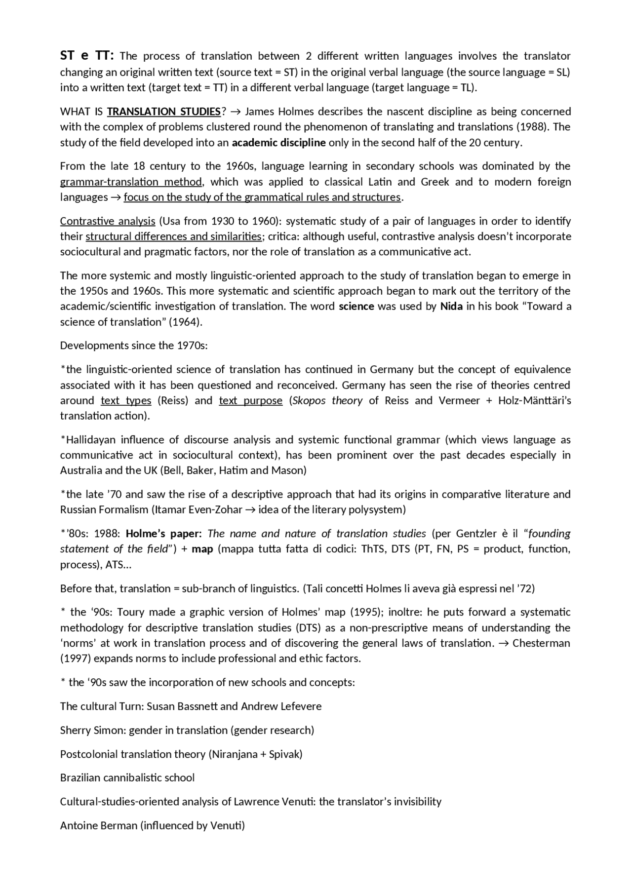 JEREMY MUNDAY - INTRODUCING TRANSLATION STUDIES - Docsity