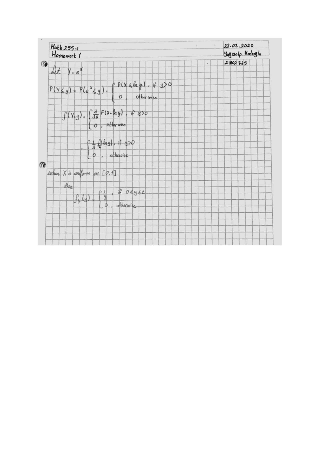 Homework Solution 1111 Docsity
