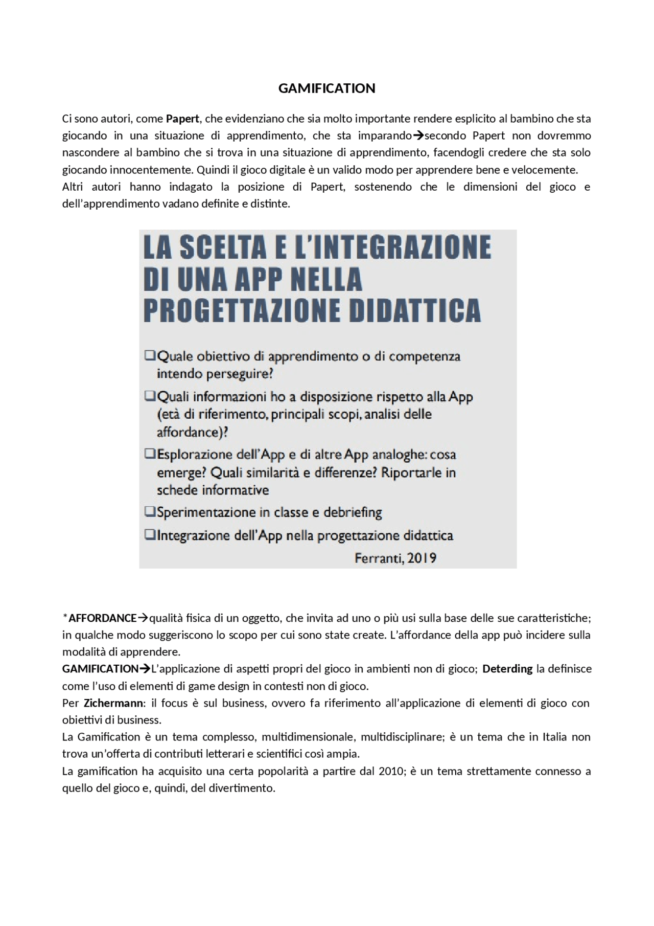 Appunti Di Metodologie E Tecniche Del Gioco E Dellanimazione Docsity
