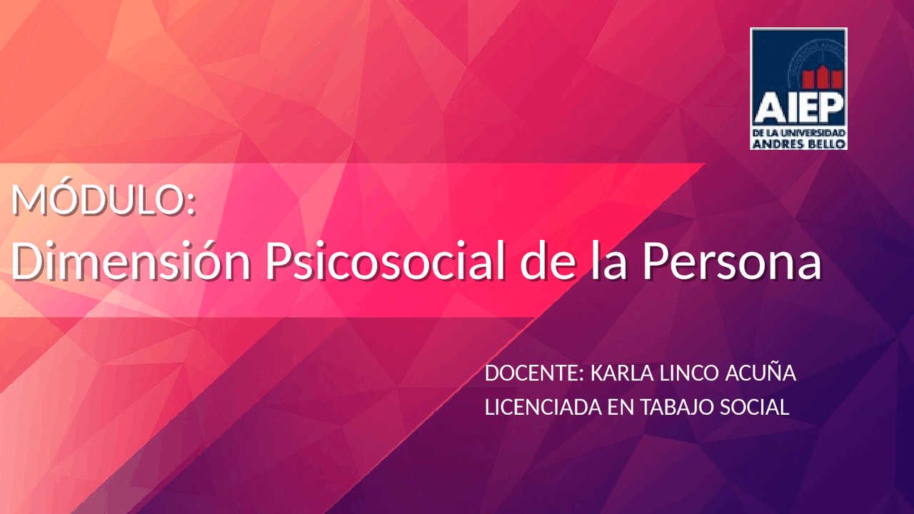 PRESENTACION MODULO DIMENSION PSICOSOCIAL - Docsity