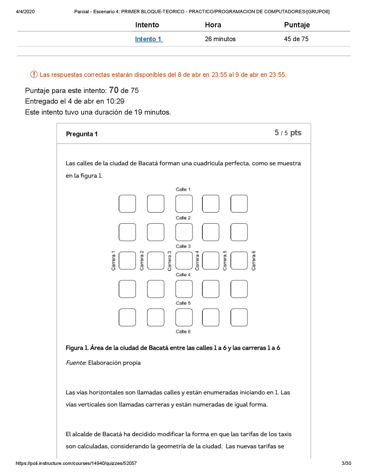 PROGRAMACION DE COMPUTADORES PARCIAL ESCENARIO 4 | Exámenes de Programación de Red | Docsity
