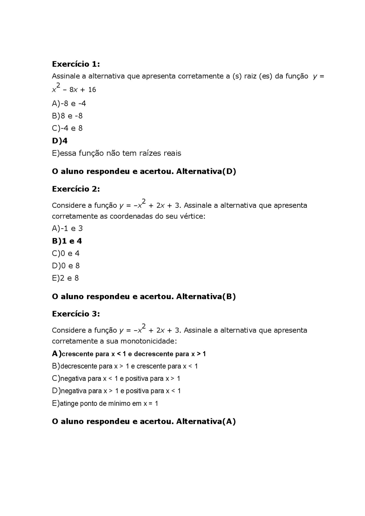 Prova Matematica Administração Unip Provas Administração