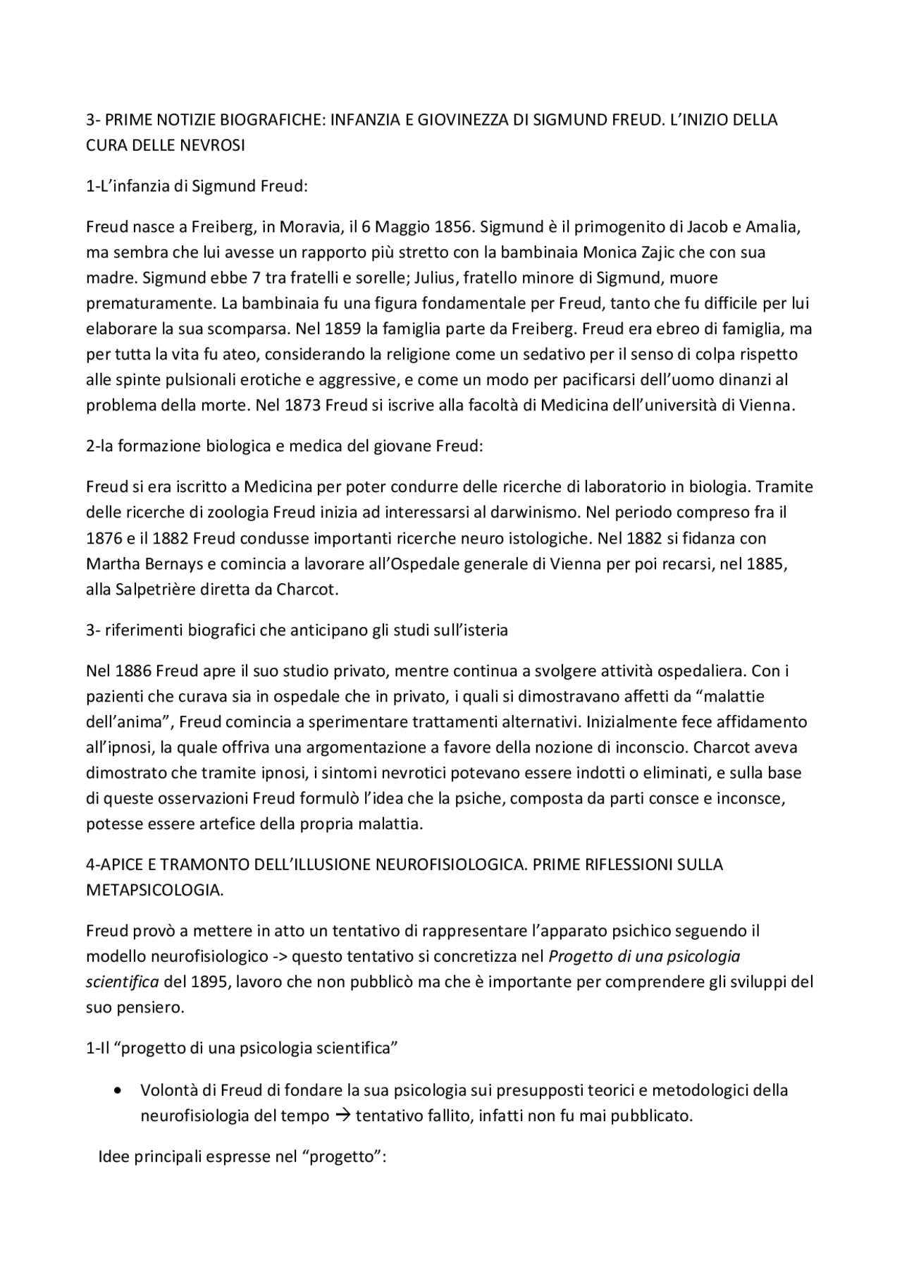 Appunti Di Psicologia Dinamica Docsity