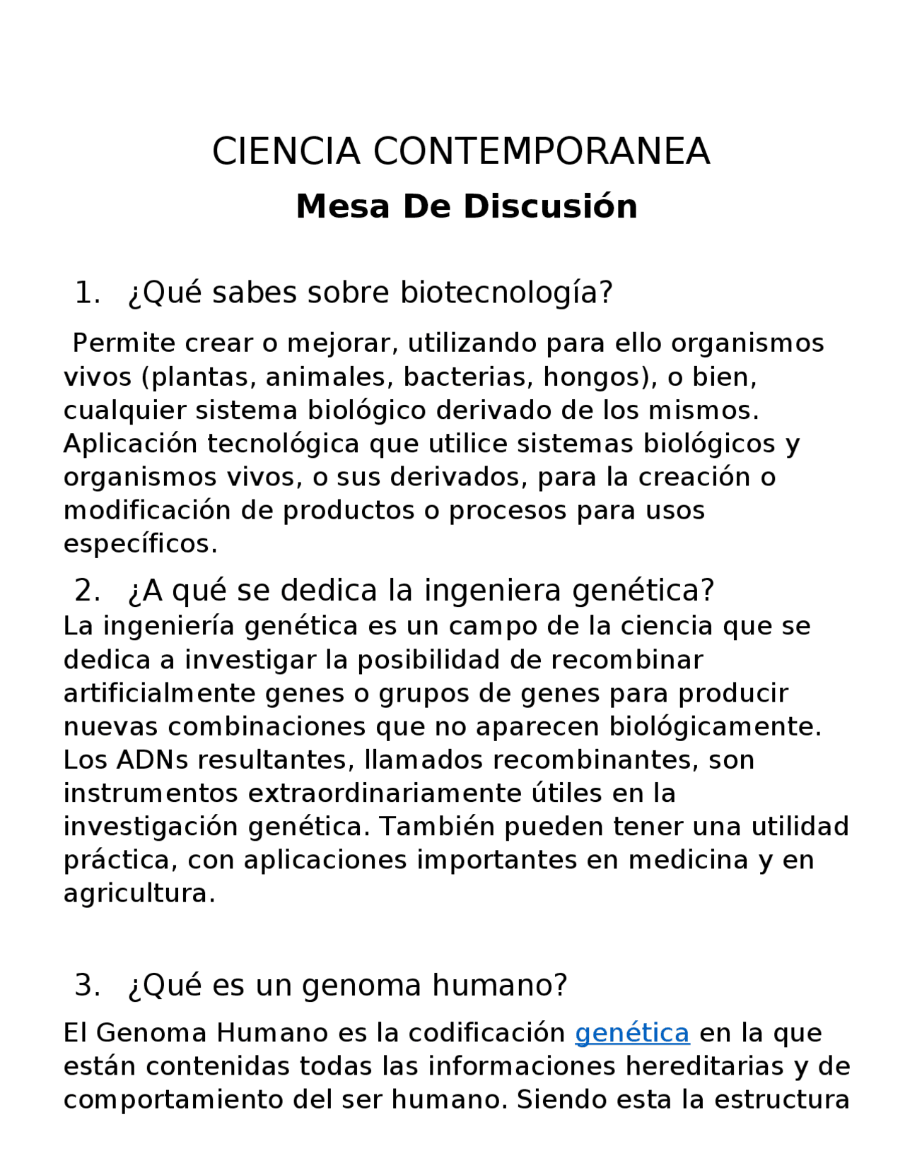 CIENCIA CONTEMPORANEA - Docsity