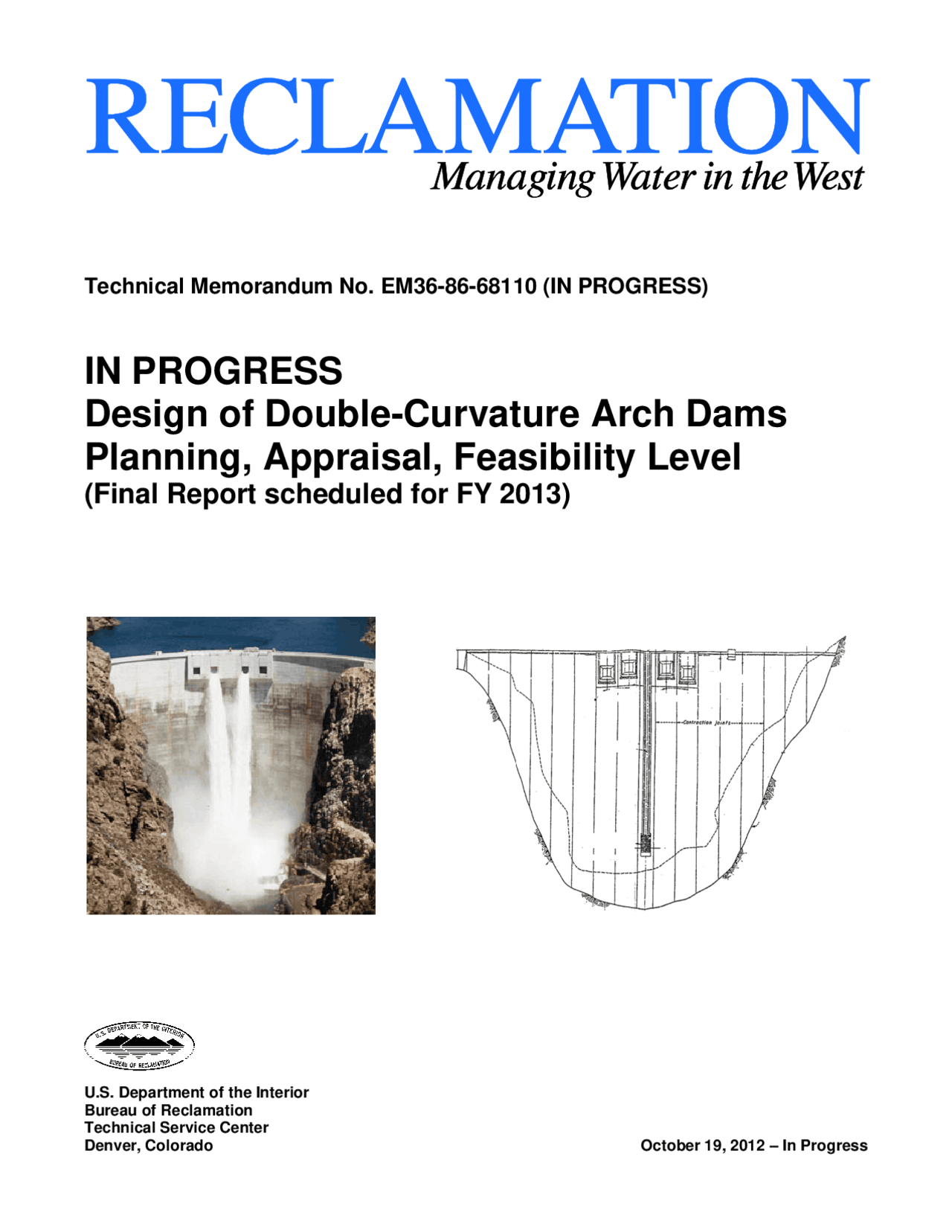 Design of Double-Curvature Arch Dams Planning, Appraisal, Feasibility ...
