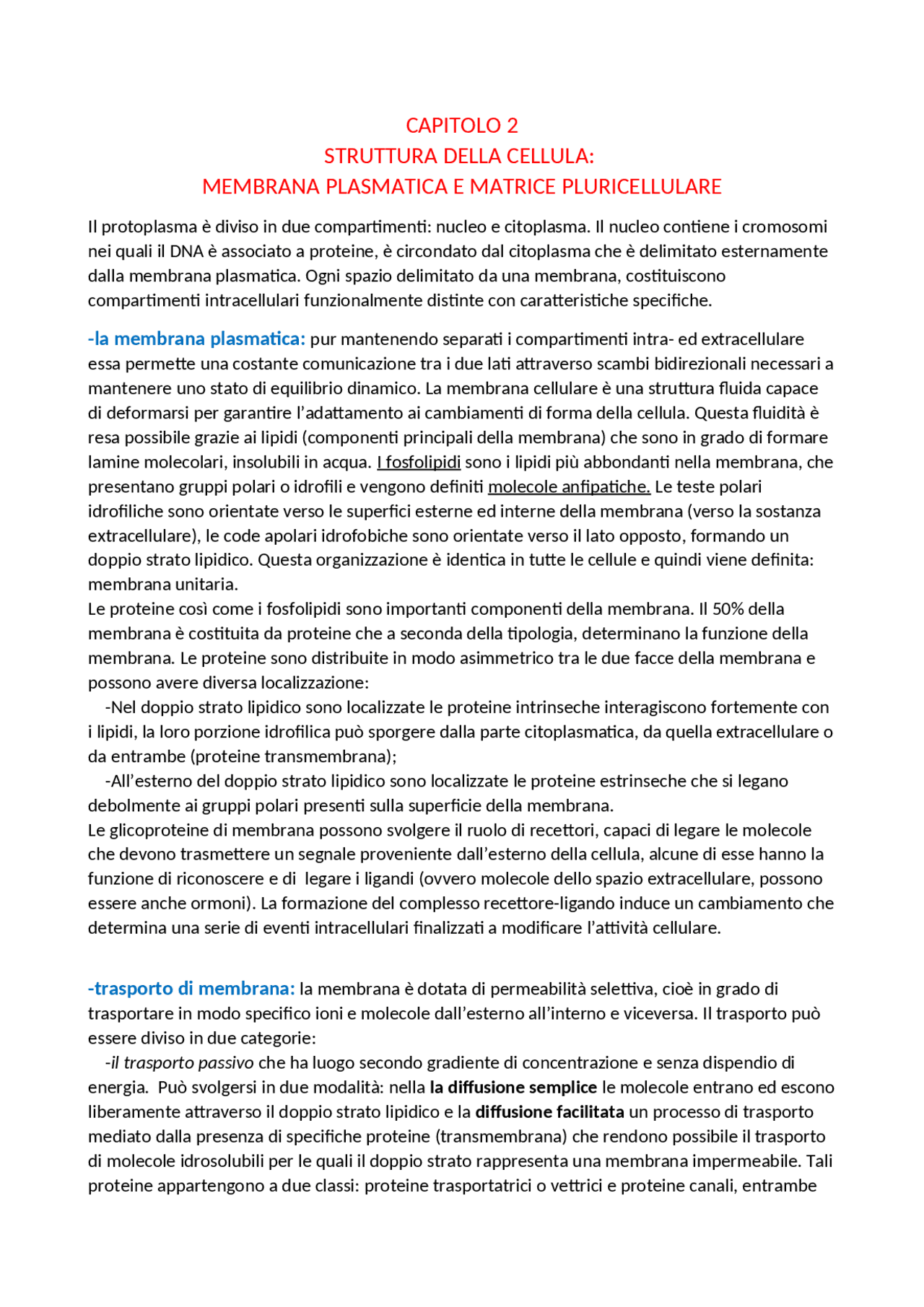 Appunti Secondo Capitolo Del Monesi Di Settima Edizione Docsity