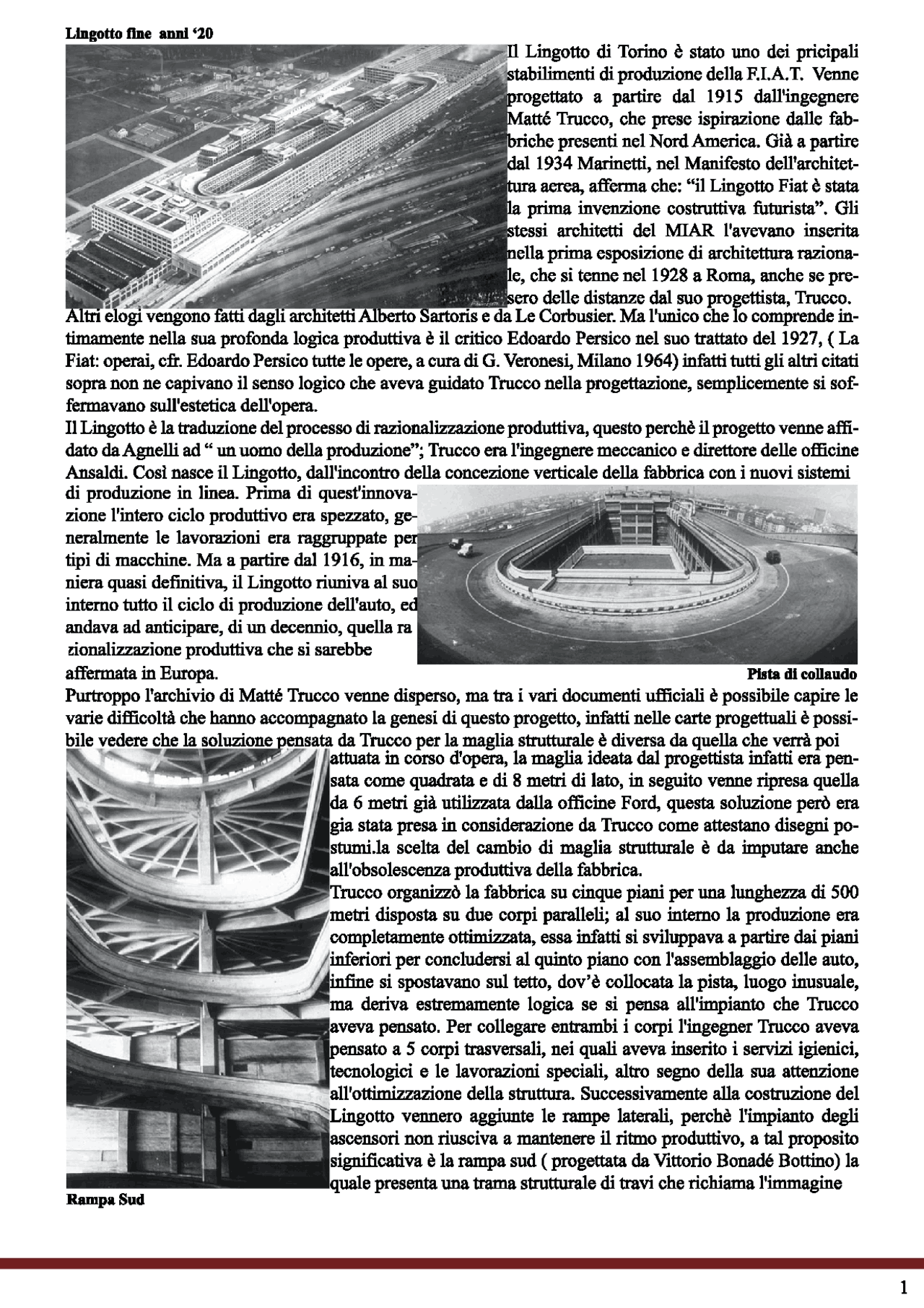 Il lingotto di Torino - Docsity