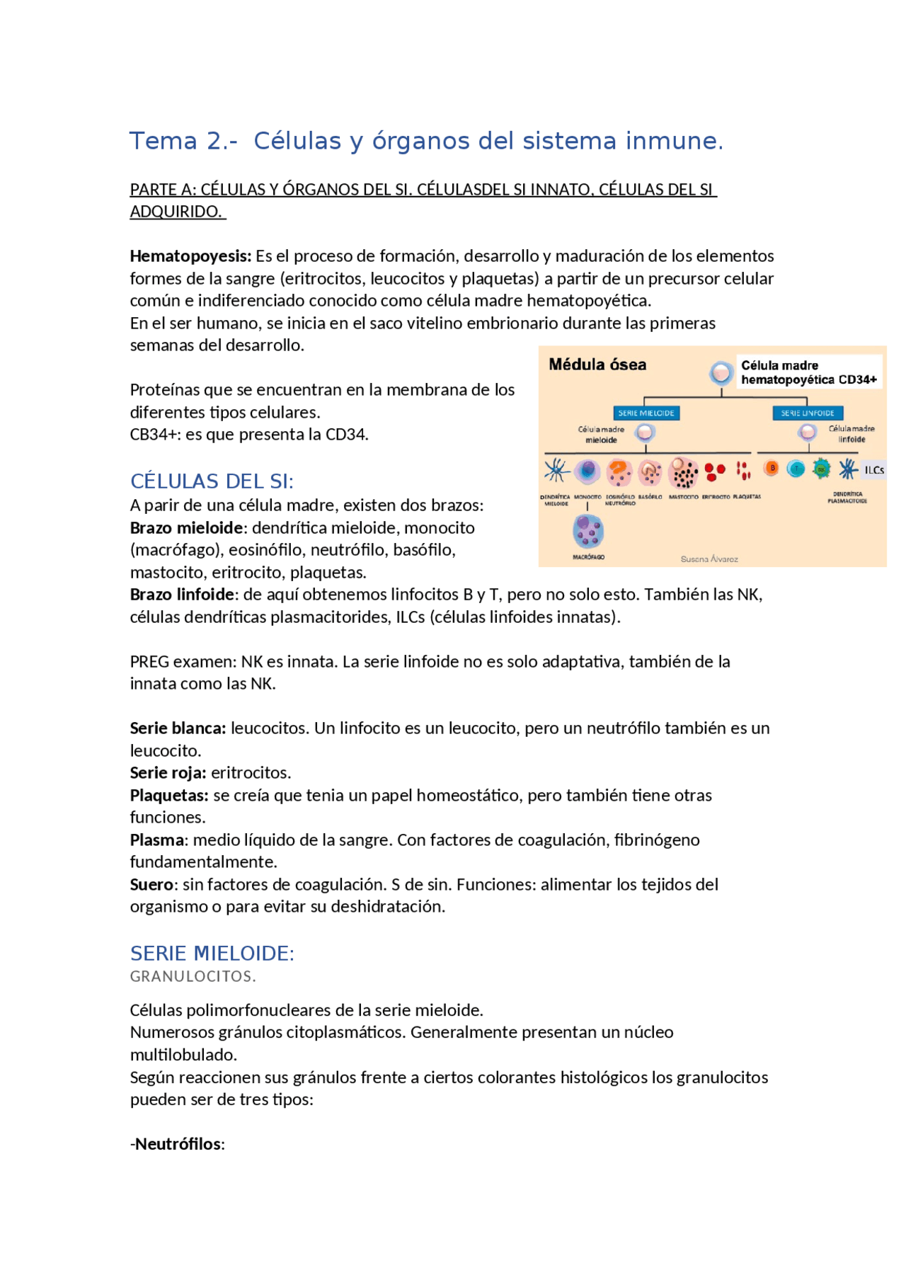 Introducción Inmunología Docsity