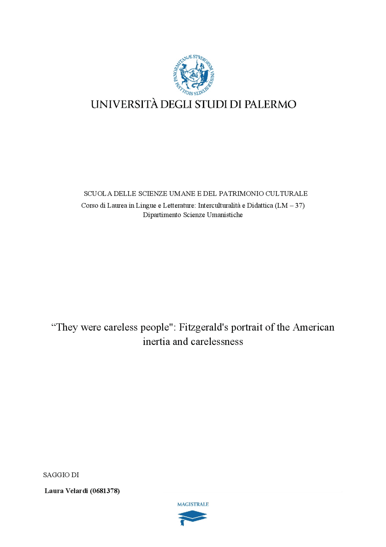 Essay The Great Gatsby Docsity